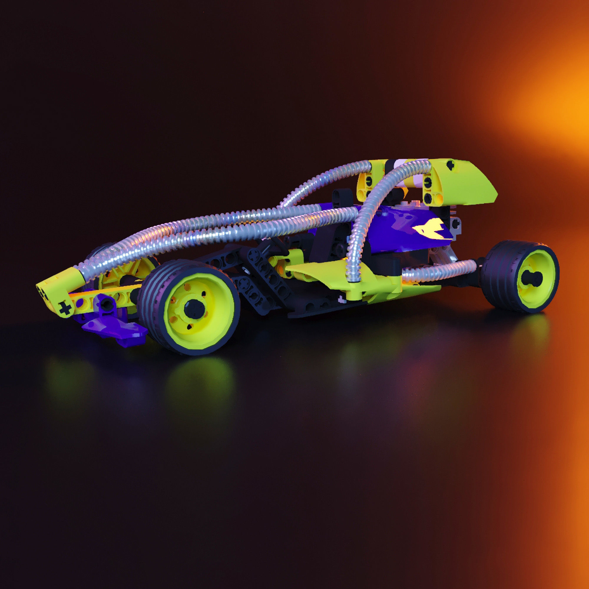 Lego racing car stl 3D model 3D printable | CGTrader