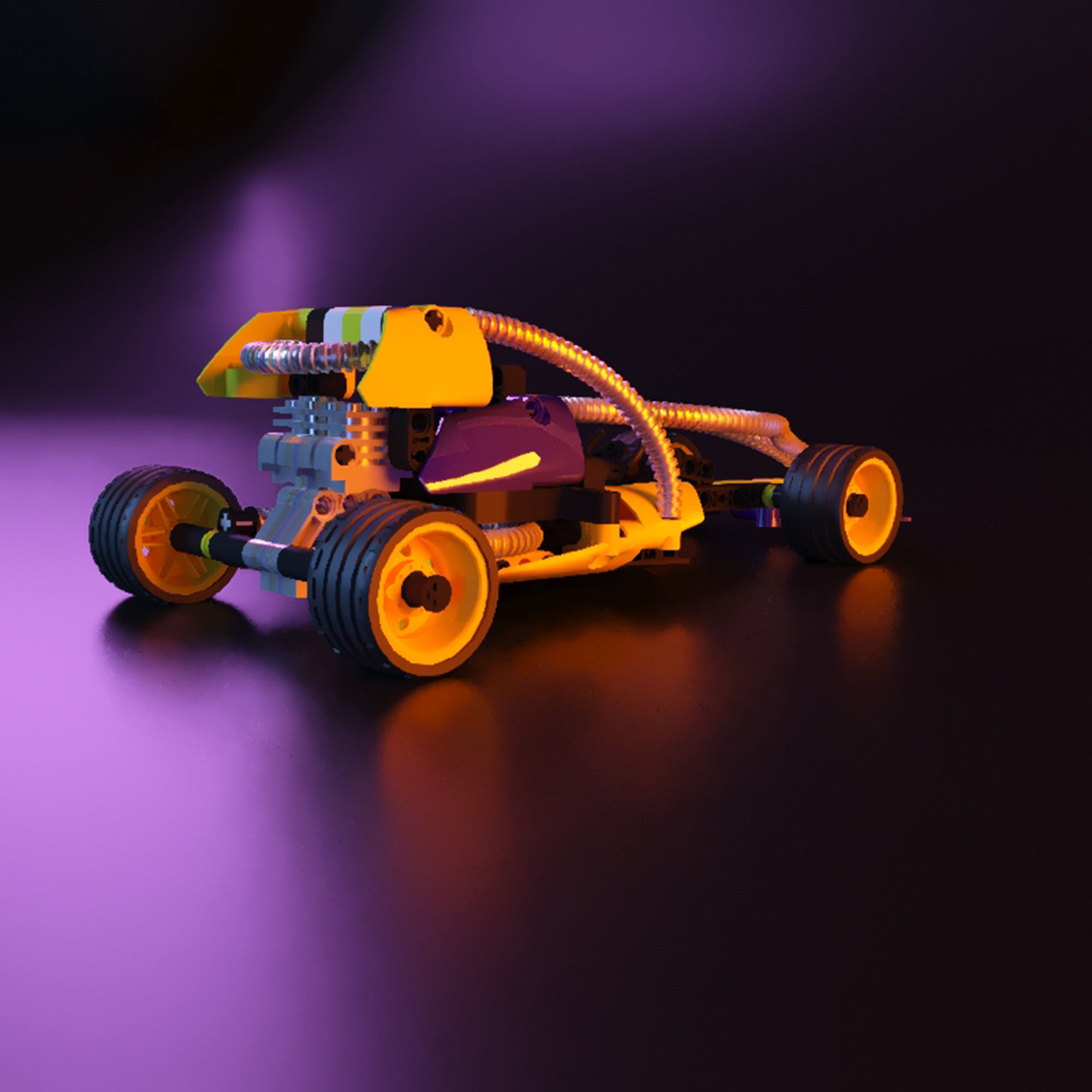 Lego racing car stl 3D model 3D printable | CGTrader
