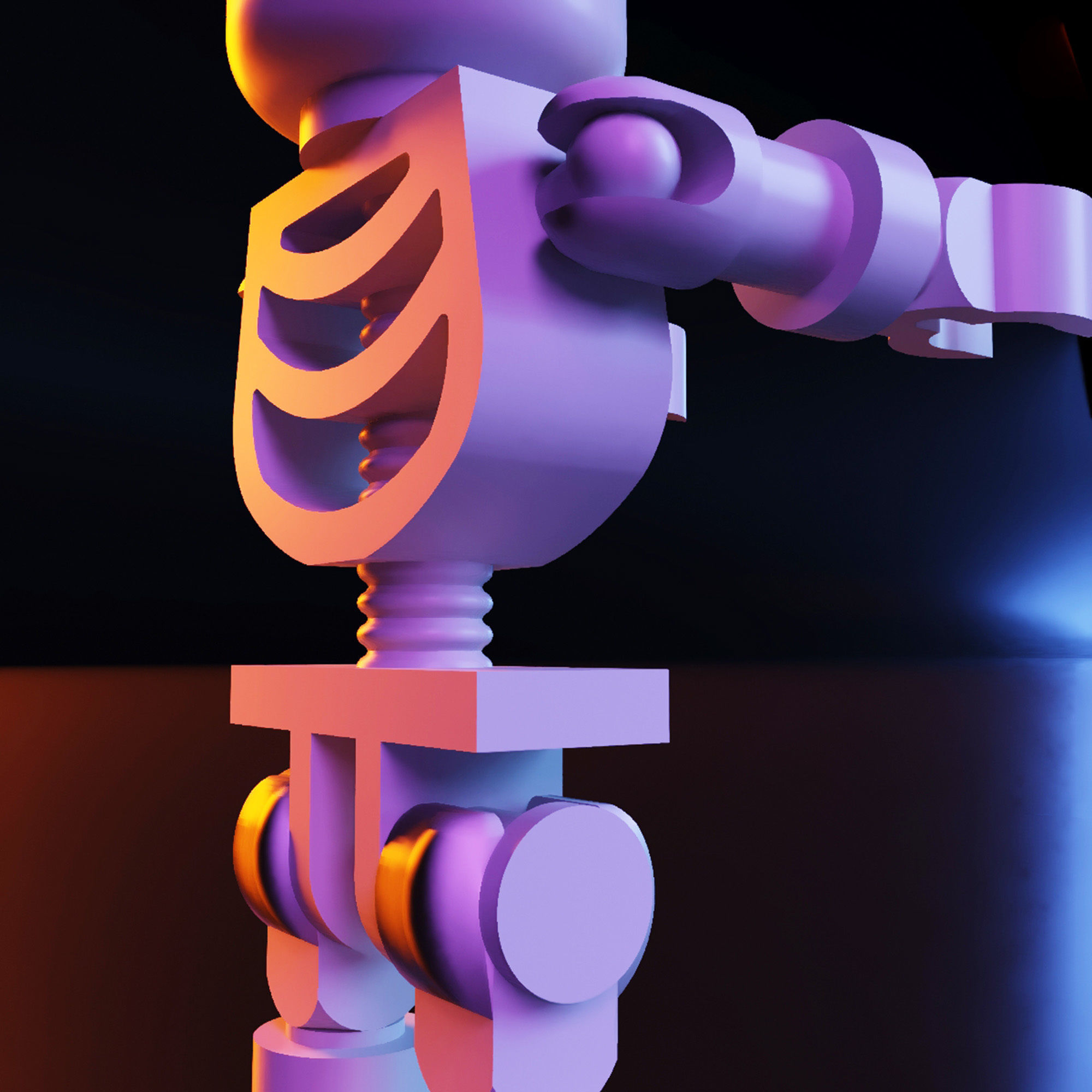 Lego sceleton man stl 3D model 3D printable | CGTrader