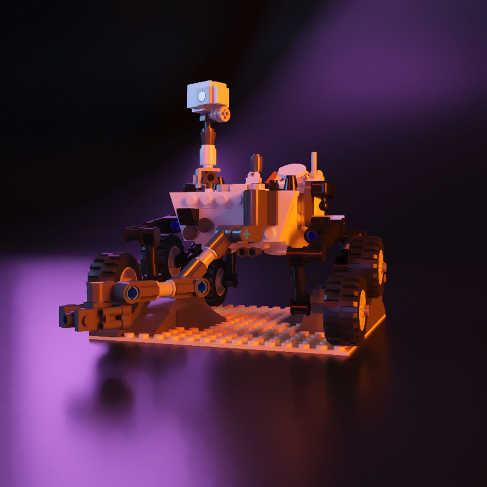 Lego moon rover stl 3D model 3D printable | CGTrader