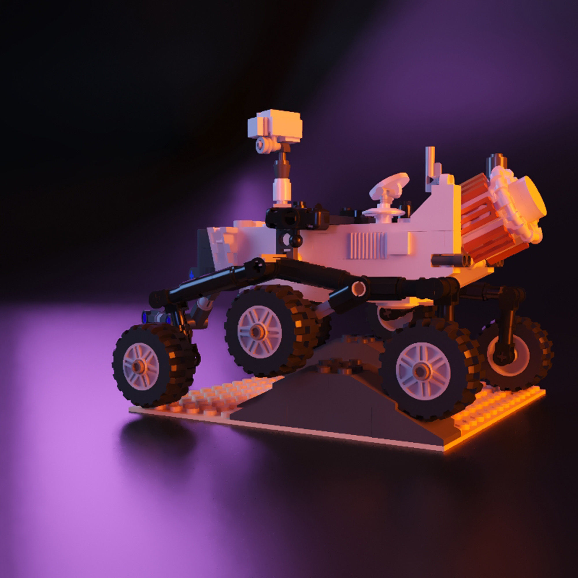 Lego moon rover stl 3D model 3D printable | CGTrader
