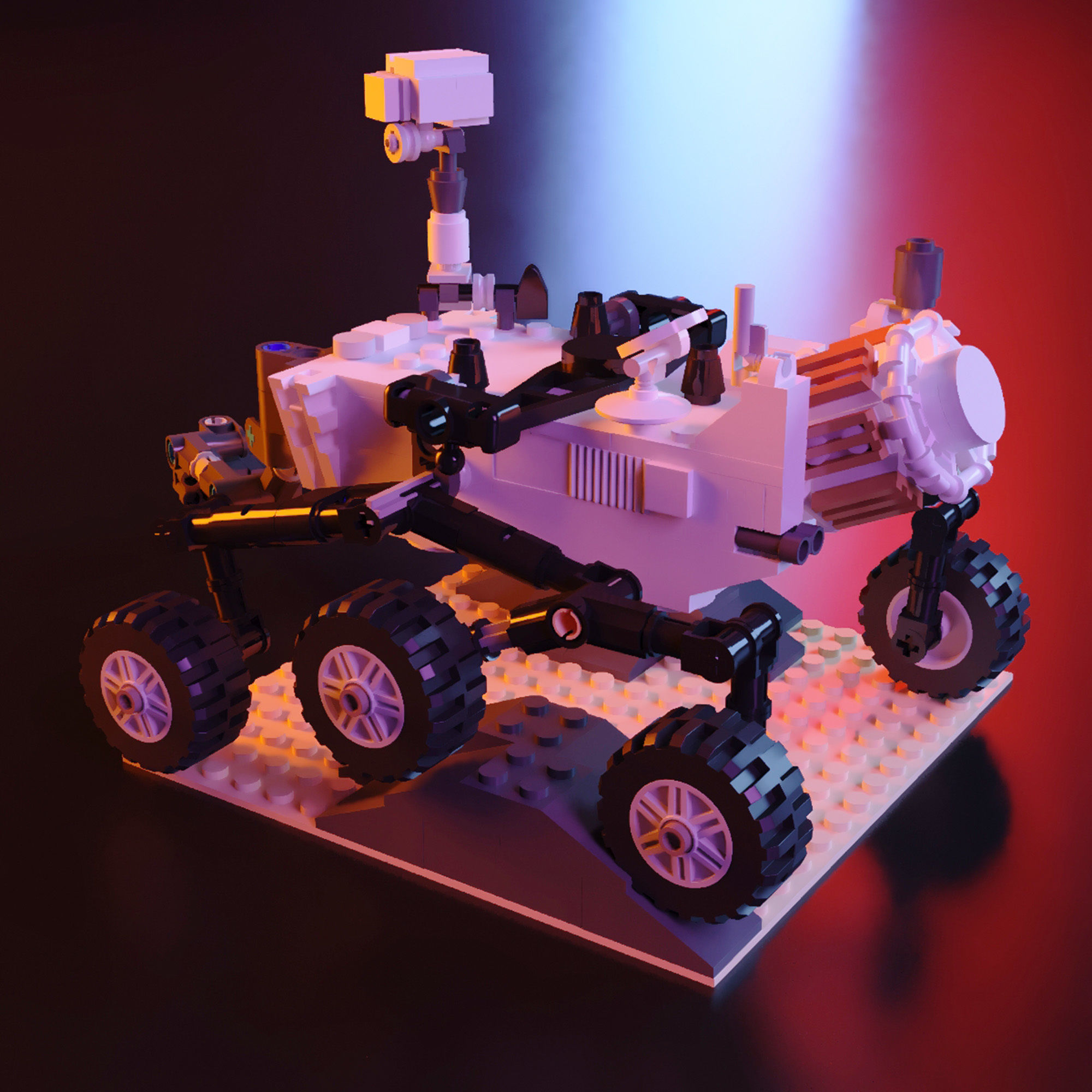 Lego moon rover stl 3D model 3D printable | CGTrader