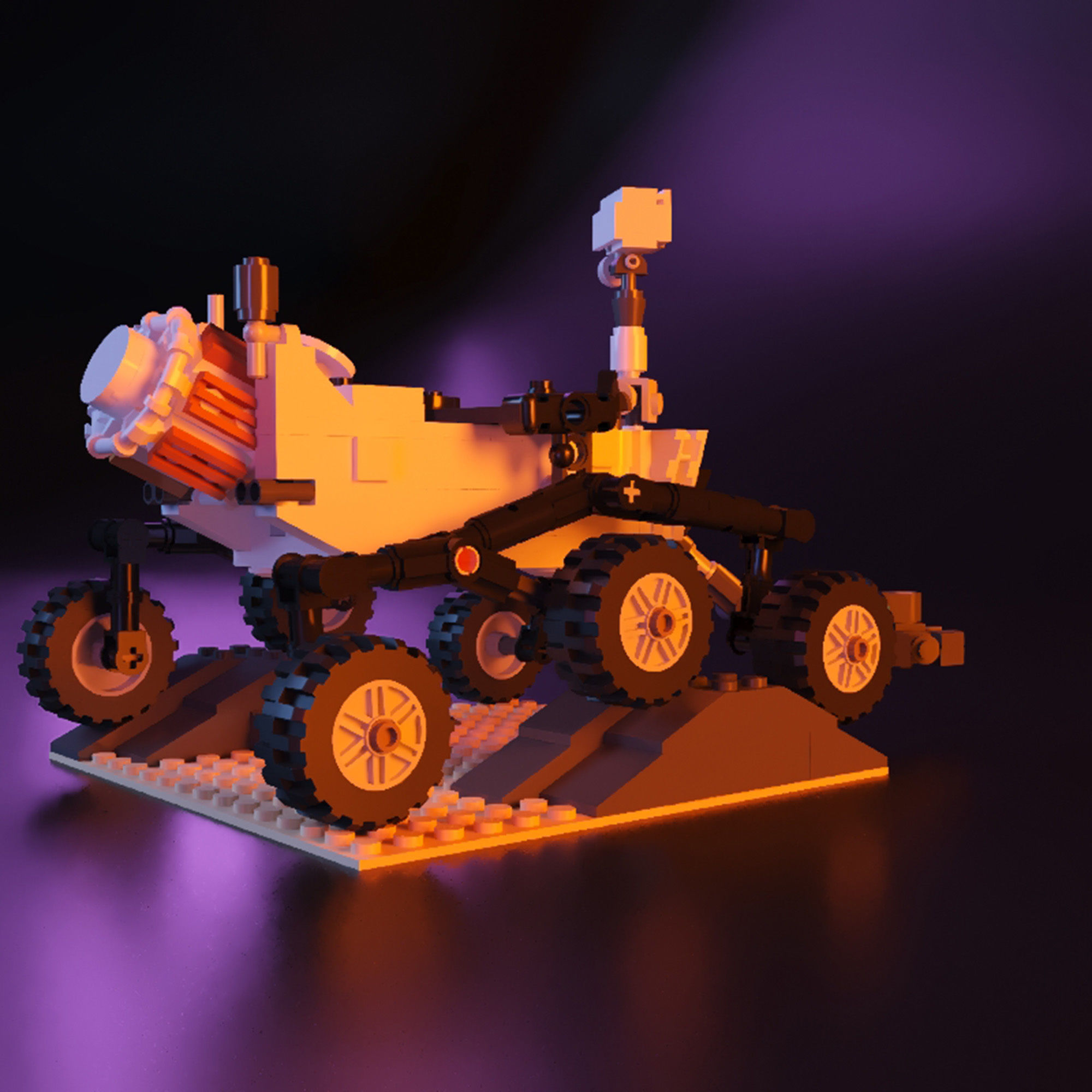 Lego moon rover stl 3D model 3D printable | CGTrader