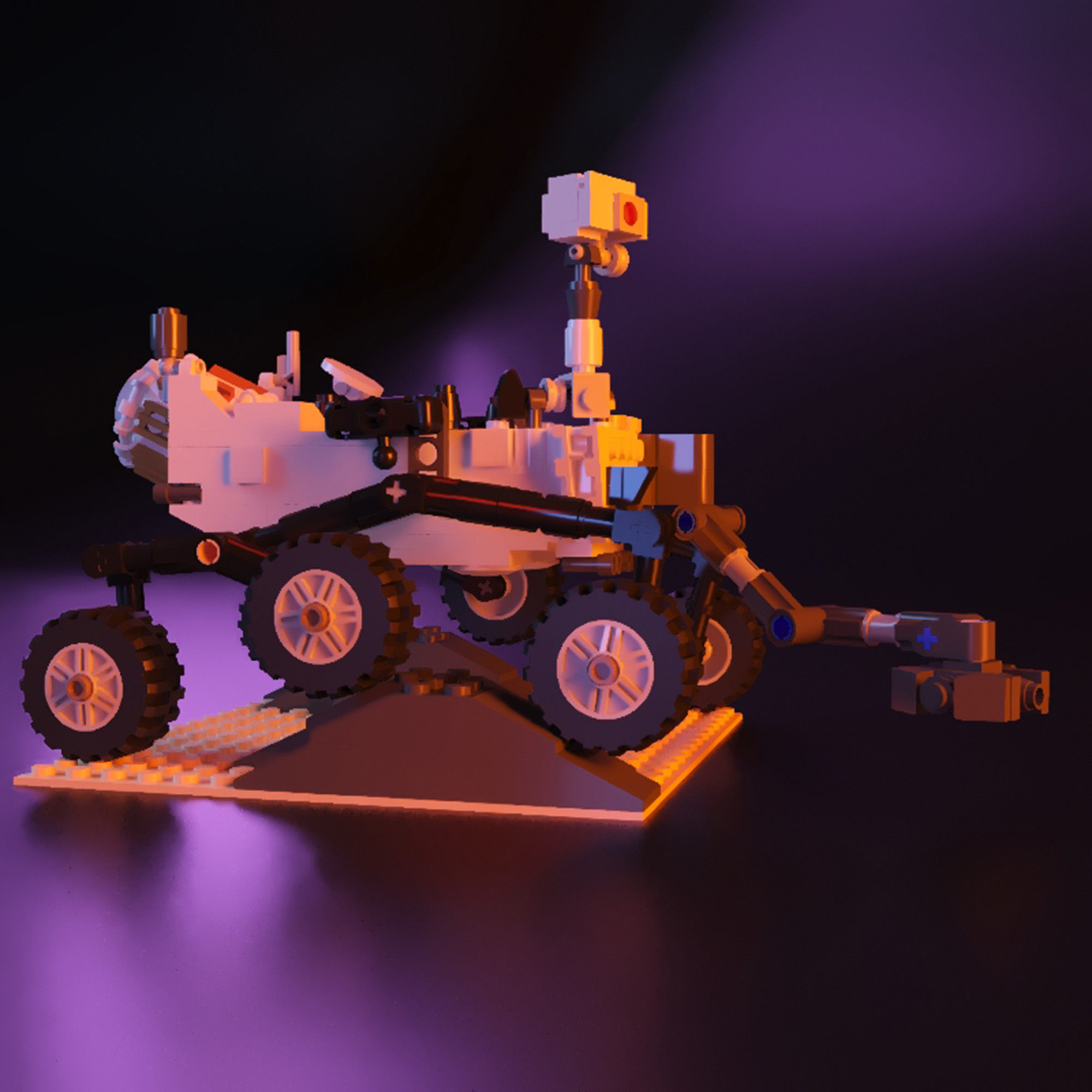 Lego moon rover stl 3D model 3D printable | CGTrader