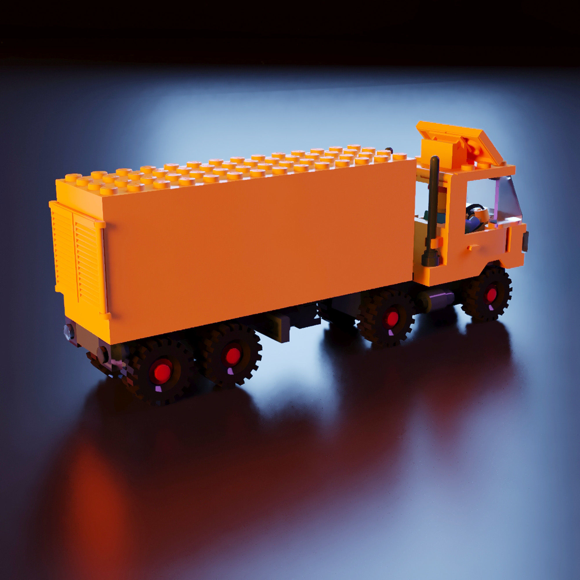 Lego truck car stl 3D model 3D printable | CGTrader