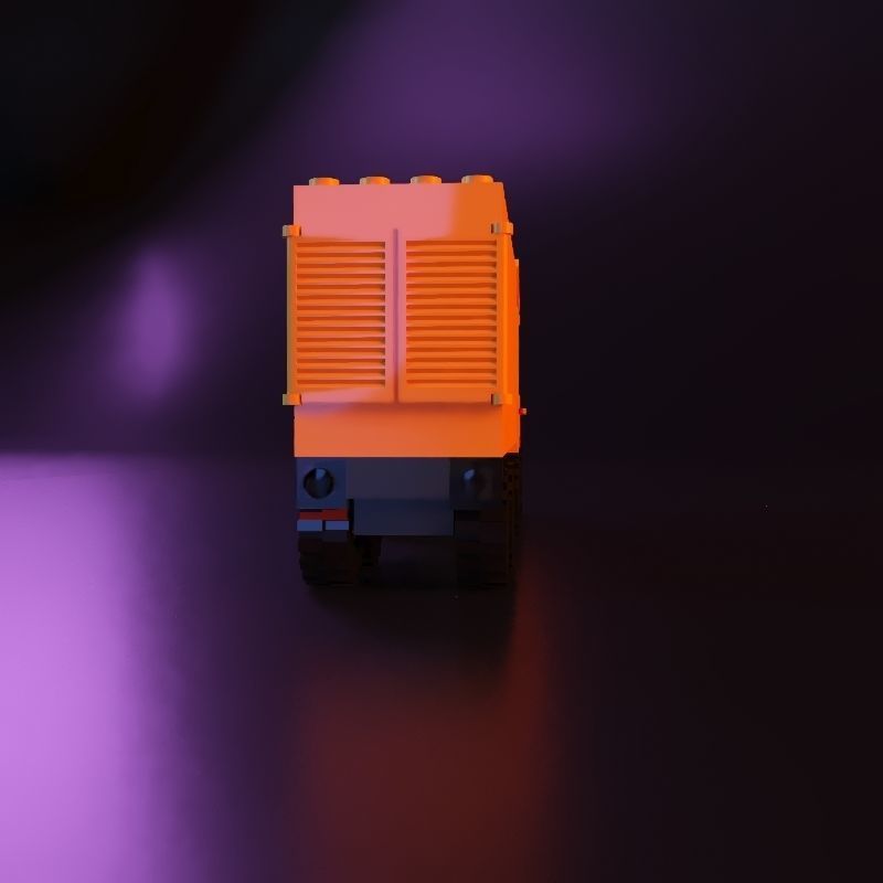 Lego truck car stl 3D model 3D printable | CGTrader