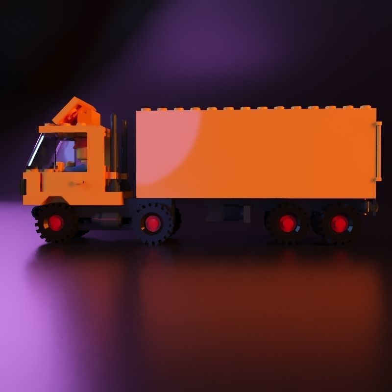 Lego truck car stl 3D model 3D printable | CGTrader