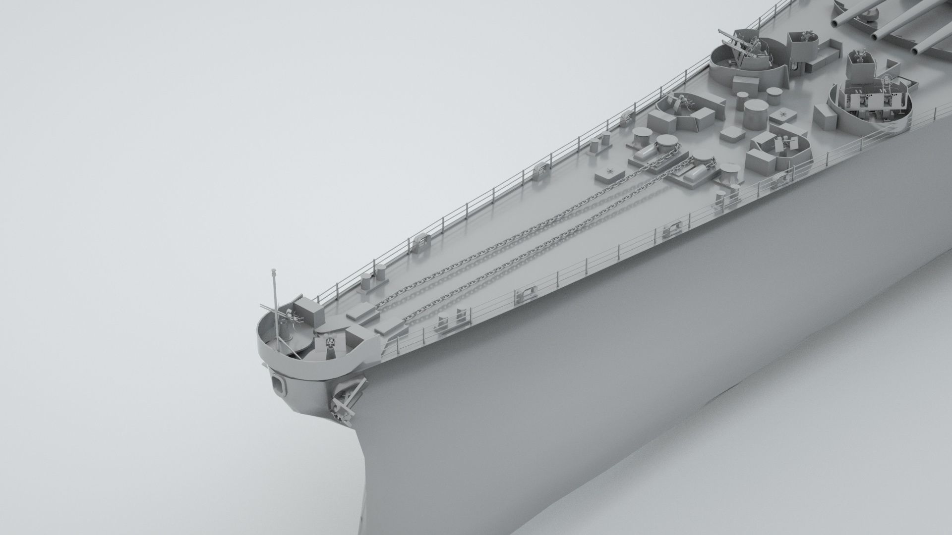 Iowa Class Battleship Missouri 3D model rigged | CGTrader