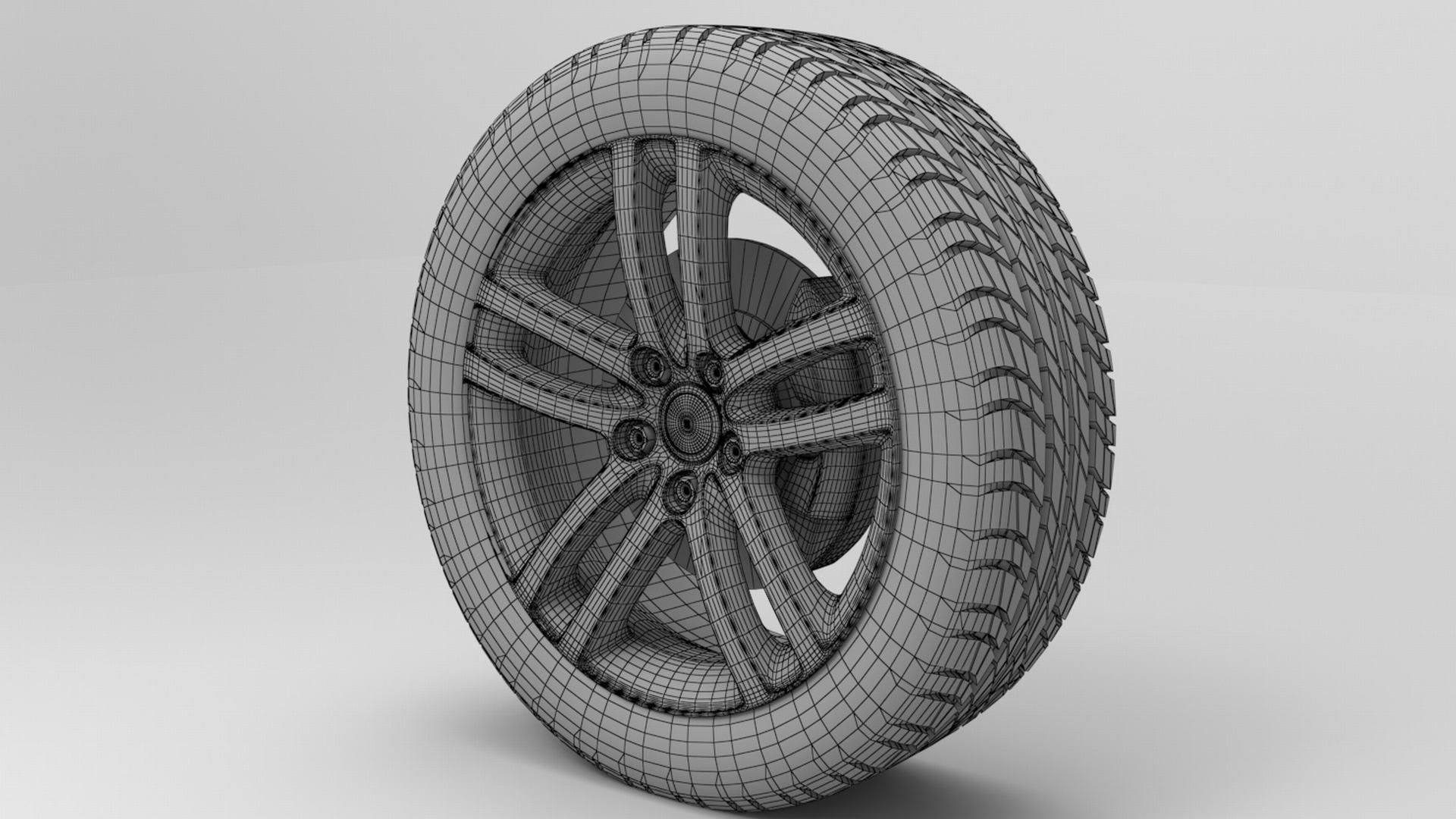 wheel Rim Tire 3 3D model | CGTrader
