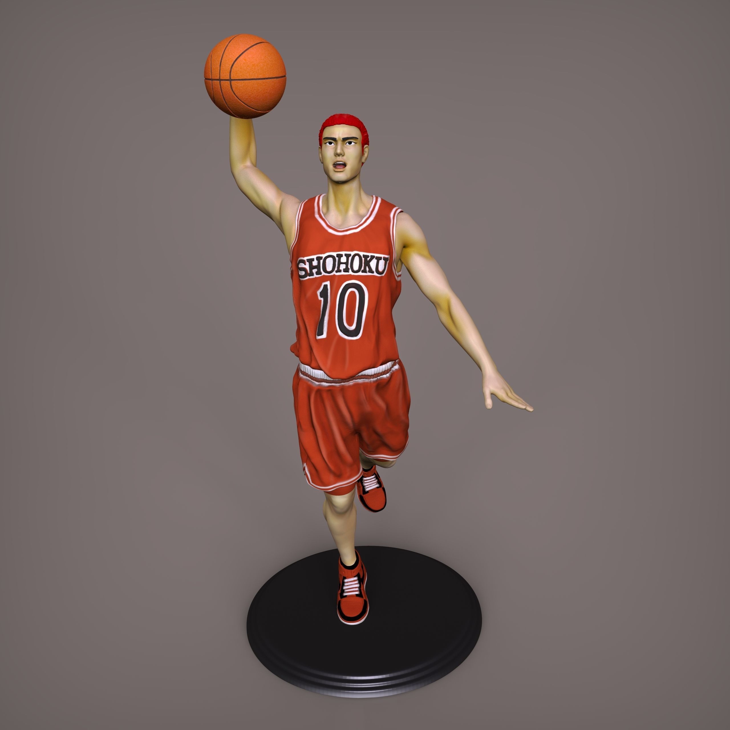 Hanamichi Sakuragi Figure manga anime Slam Dunk 3D model 3D printable ...