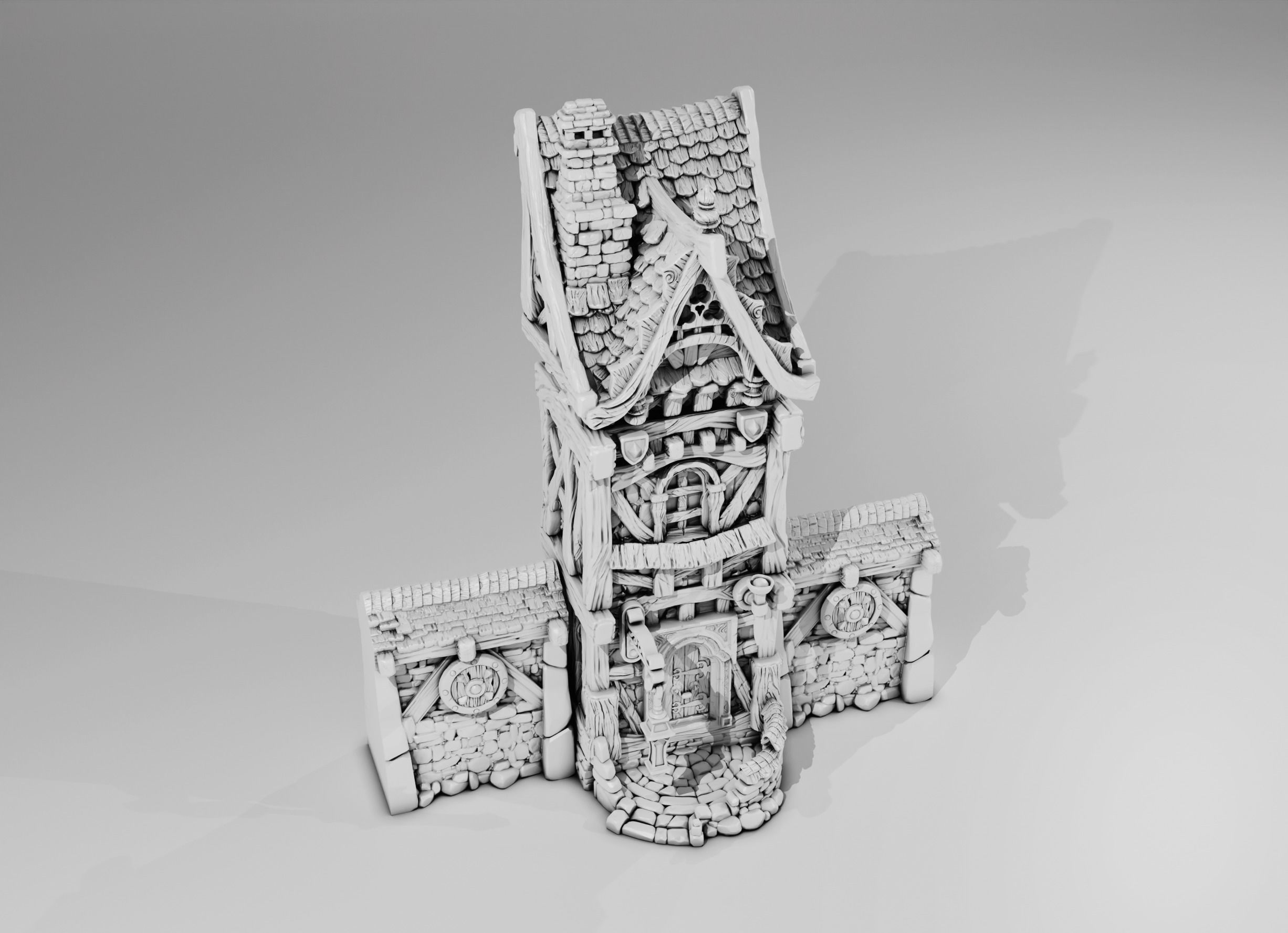 Medieval architecture - modular system 3D model 3D printable | CGTrader