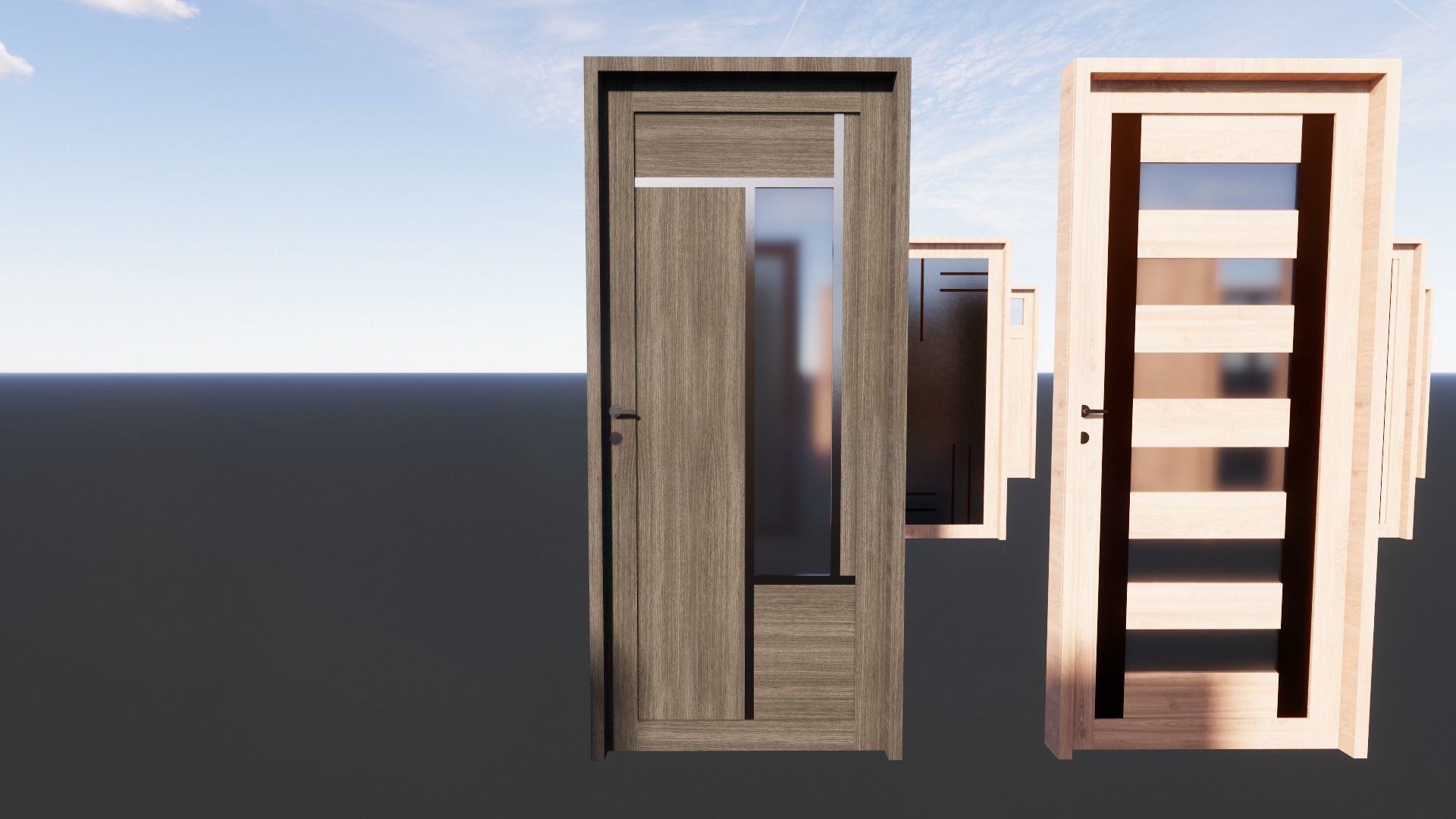 3D model 40 Doors VR / AR / low-poly | CGTrader