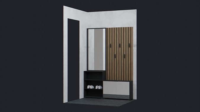 Black V-Wood 3D model | CGTrader