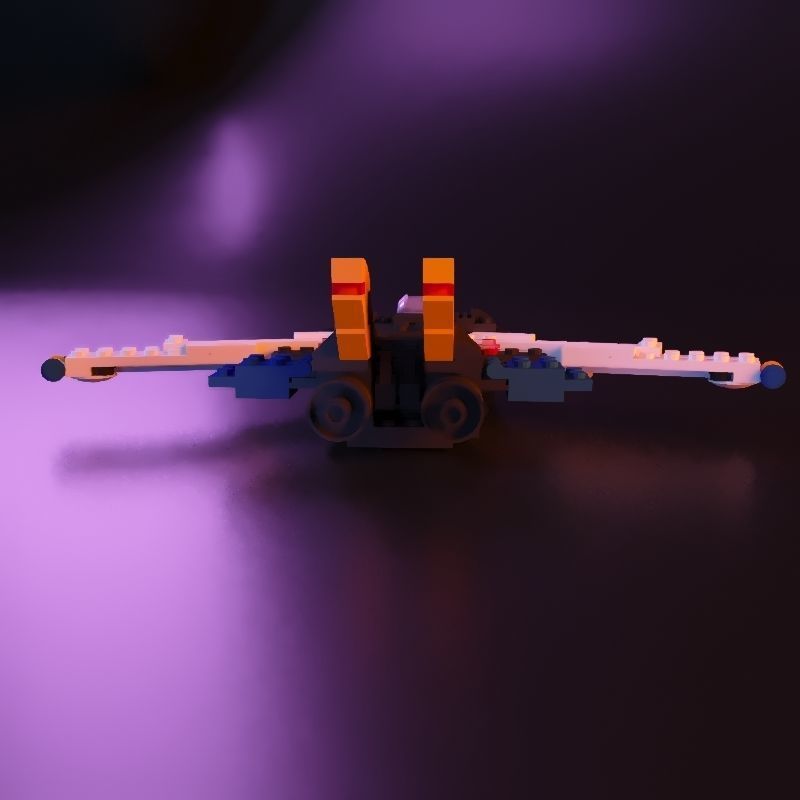Lego technic plane jet Thunder Wings stl 3D model 3D printable | CGTrader