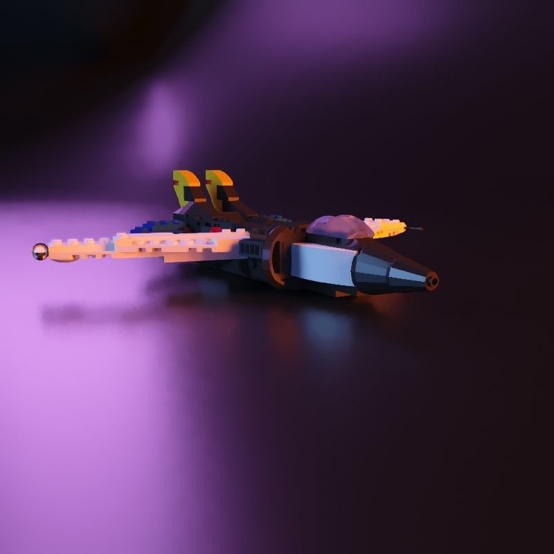 Lego technic plane jet Thunder Wings stl 3D model 3D printable | CGTrader