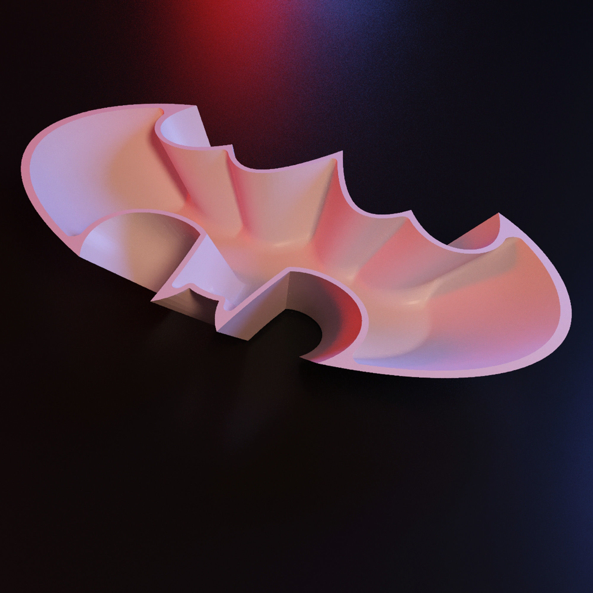 Batman Candy bowl stl 3D model 3D printable | CGTrader