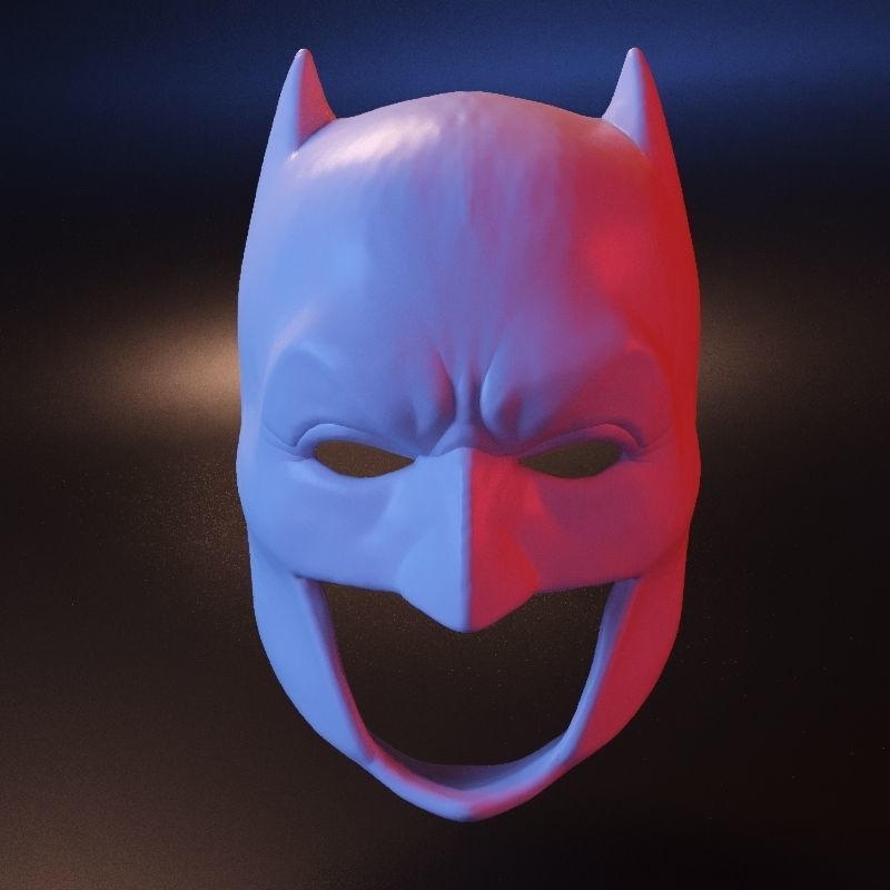 Batman mask stl 3D model 3D printable | CGTrader