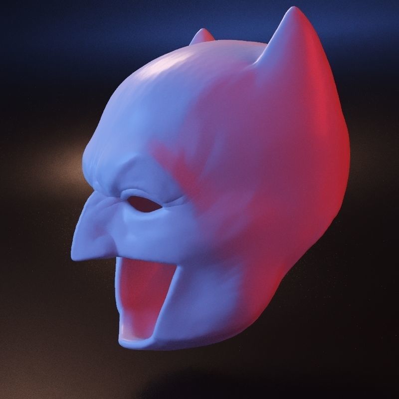 Batman mask stl 3D model 3D printable | CGTrader