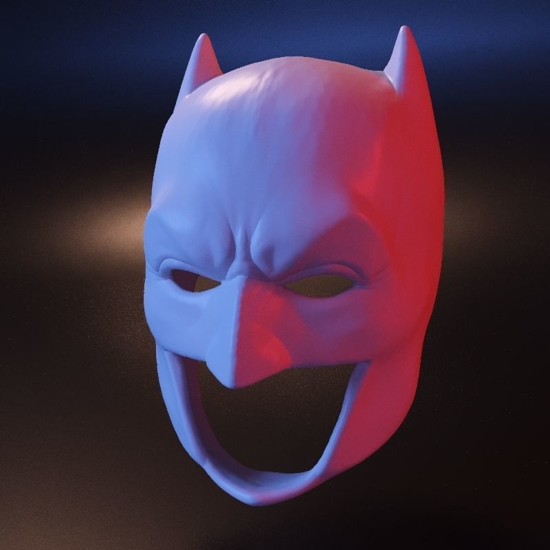 Batman mask stl 3D model 3D printable | CGTrader