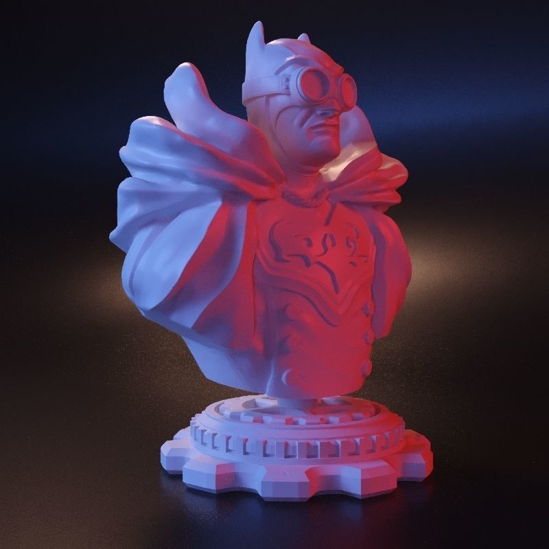 Batman bust Superhero bust stl 3D model 3D printable | CGTrader