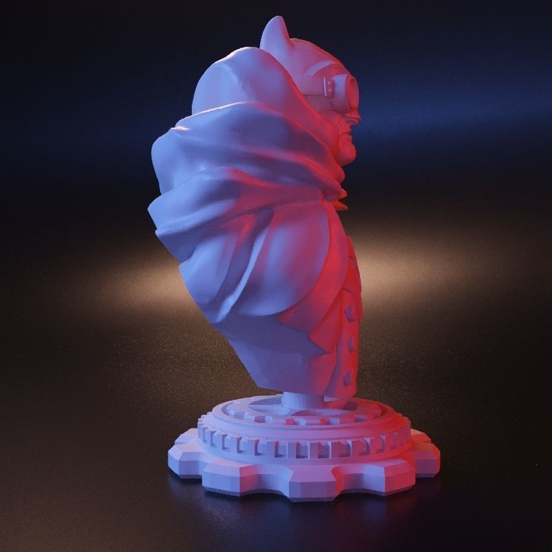 Batman bust Superhero bust stl 3D model 3D printable | CGTrader