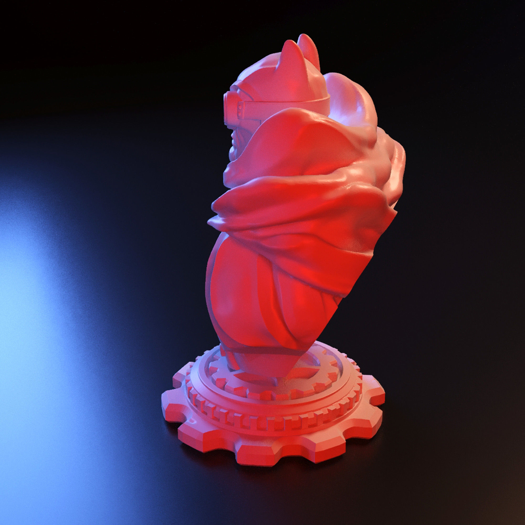 Batman bust Superhero bust stl 3D model 3D printable | CGTrader