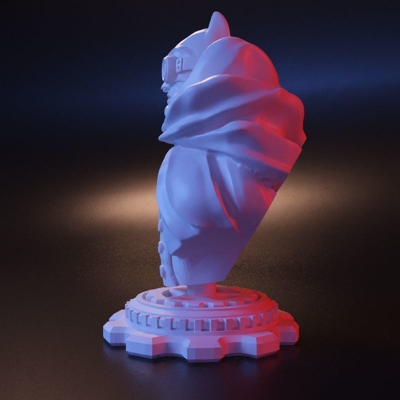 Batman bust Superhero bust stl 3D model 3D printable | CGTrader