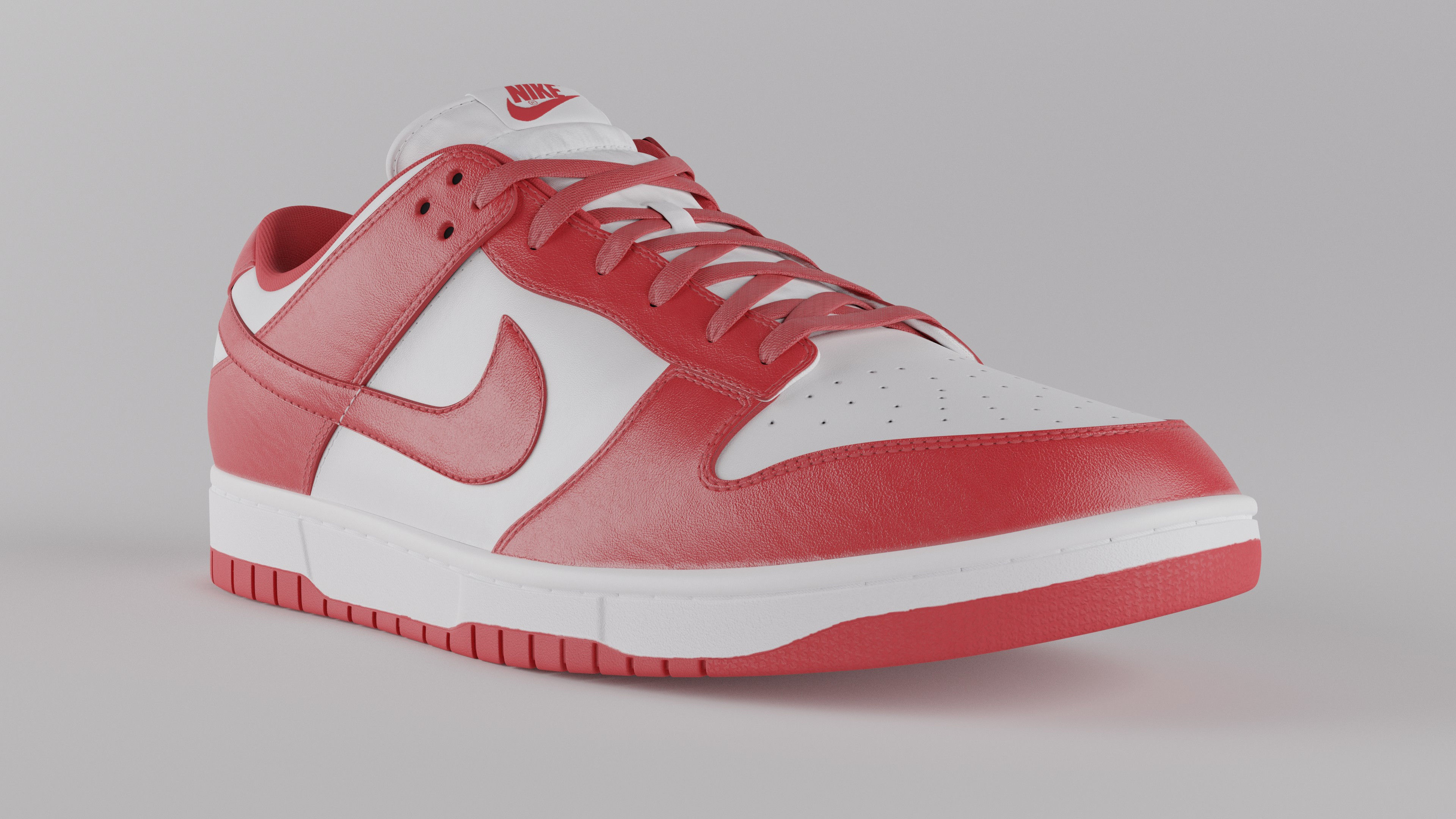 3D model Nike Dunk Low University Red VR / AR / low-poly | CGTrader