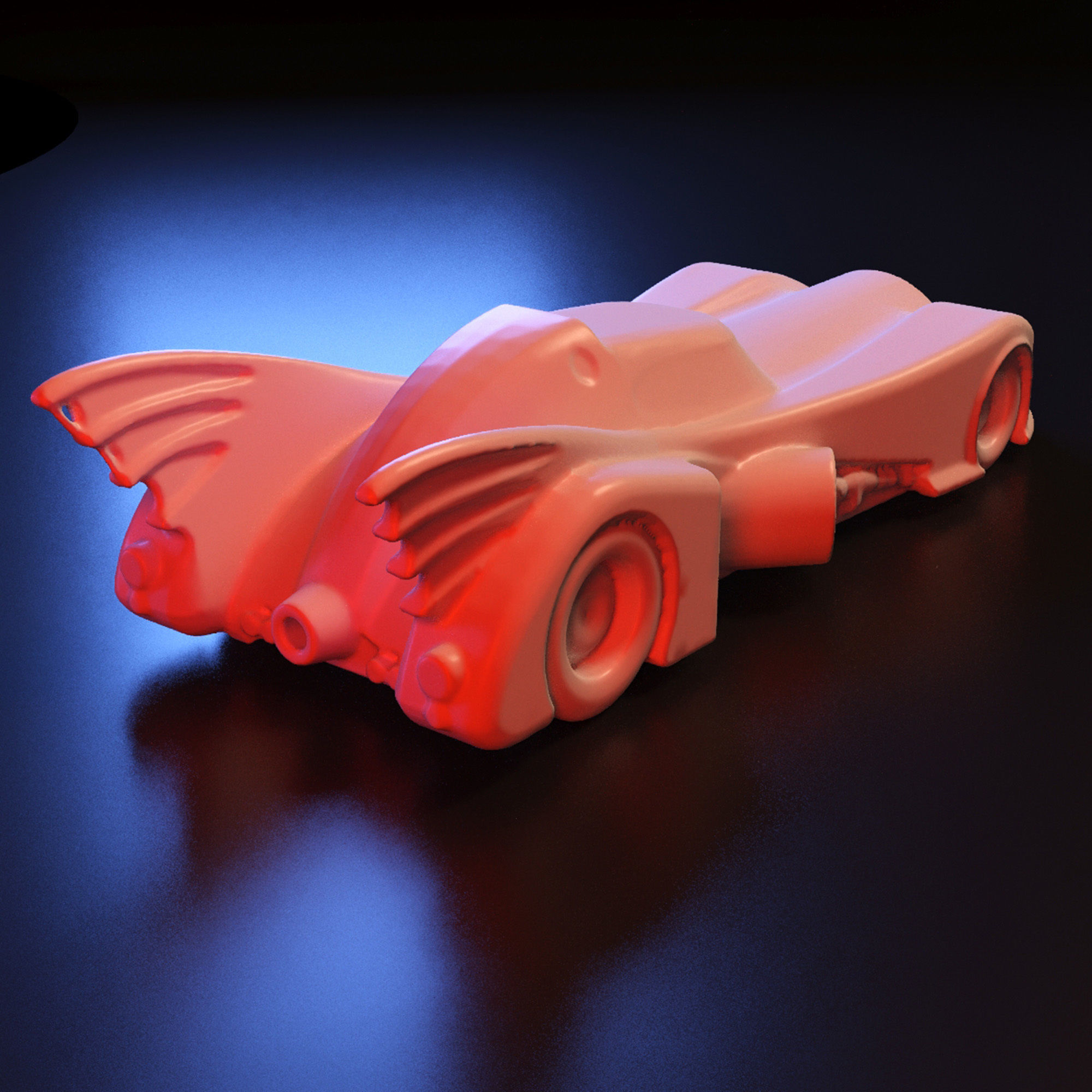 Batman Car stl 3D model 3D printable | CGTrader