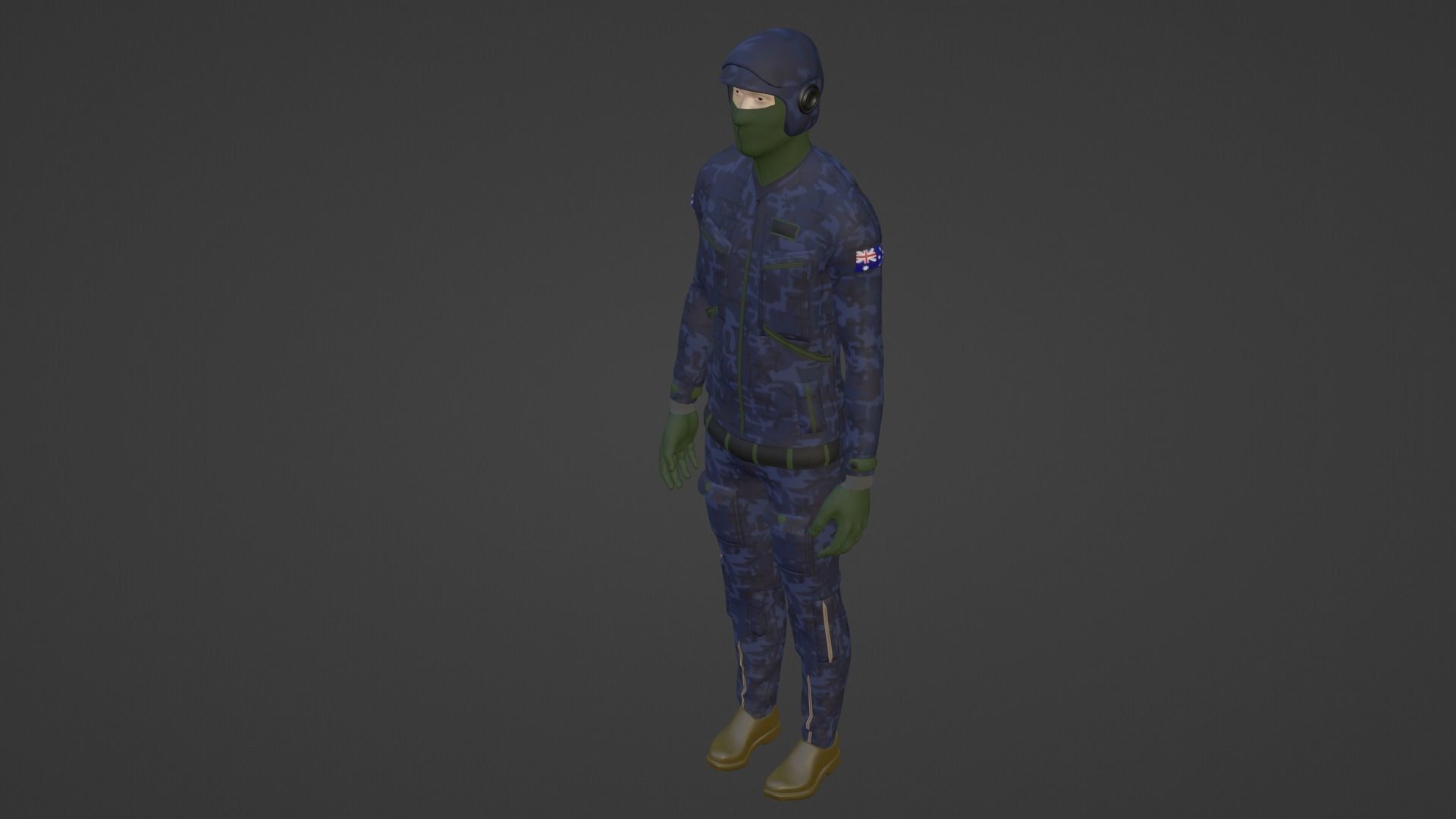 Australia Soldier 3D model | CGTrader