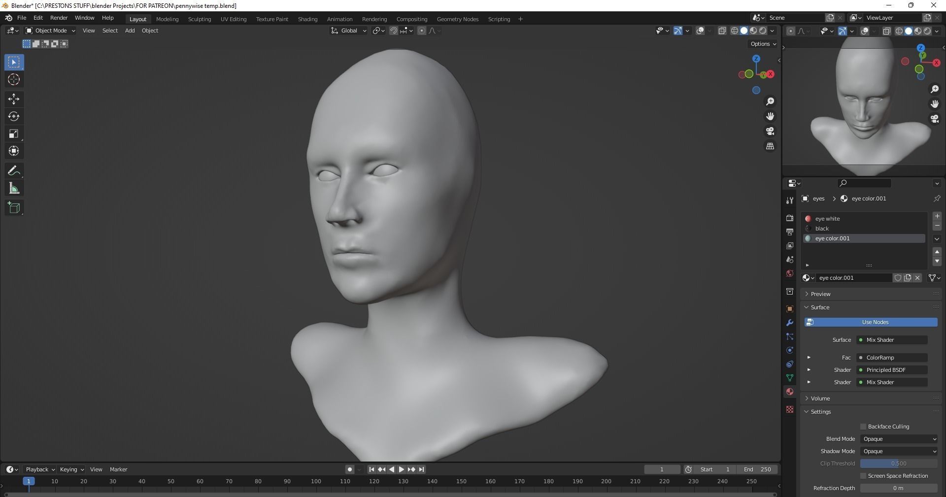 head sculpt base lol free 3D model | CGTrader
