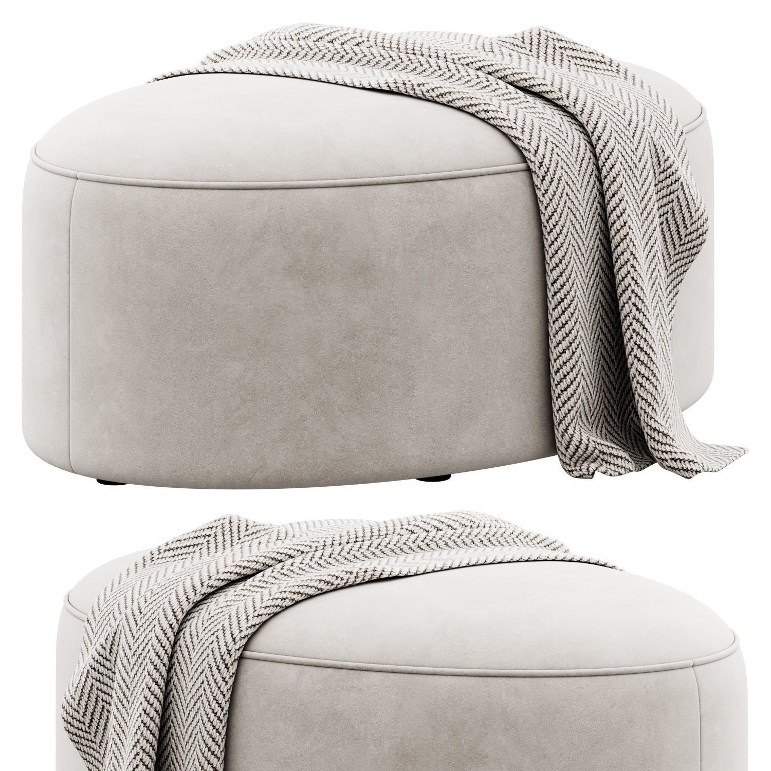 Goa Poufs by ETRO Home Interiors 3D model | CGTrader