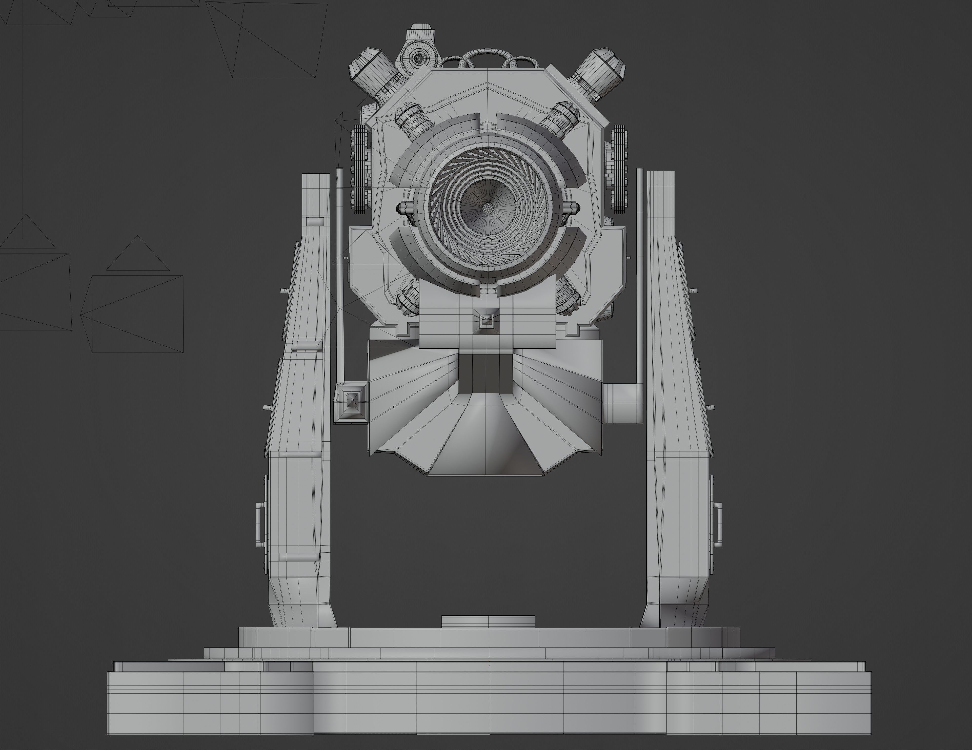 3D model Lunar base defence plasma turret 1 VR / AR / low-poly | CGTrader