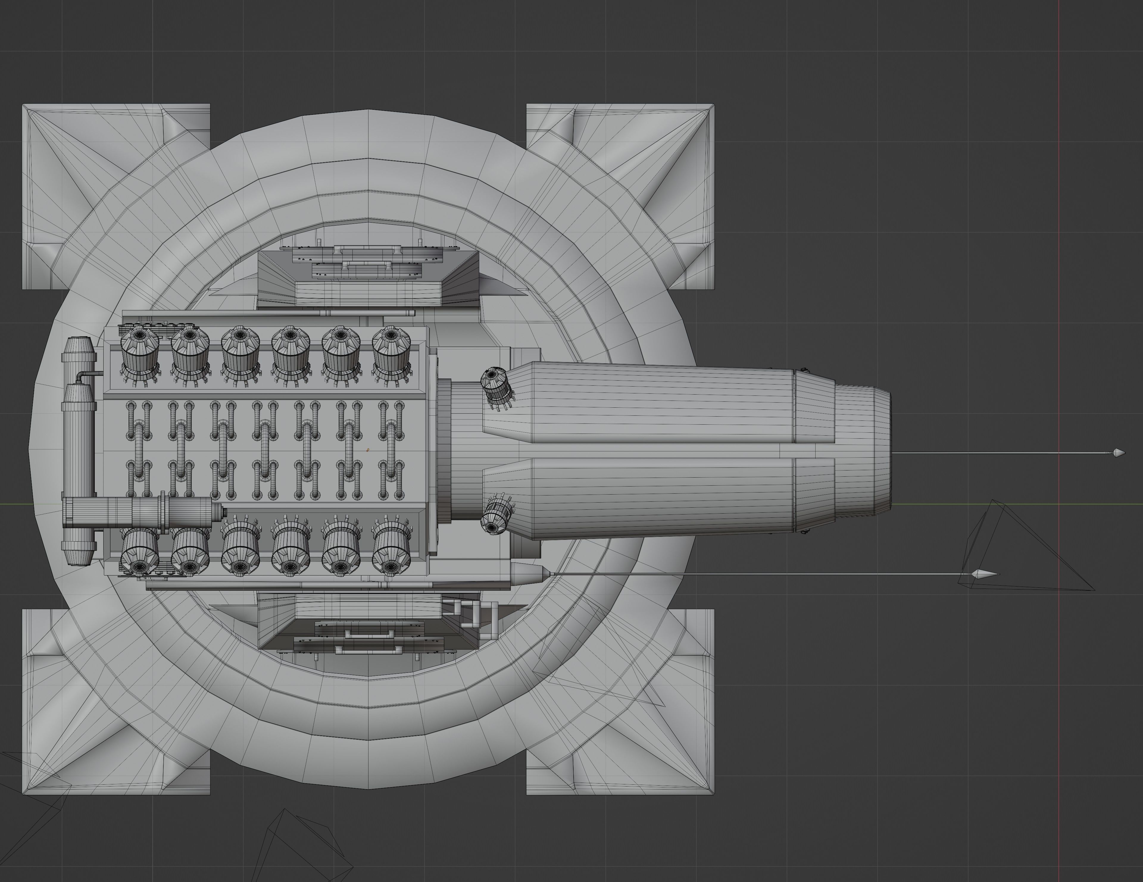 3D model Lunar base defence plasma turret 1 VR / AR / low-poly | CGTrader