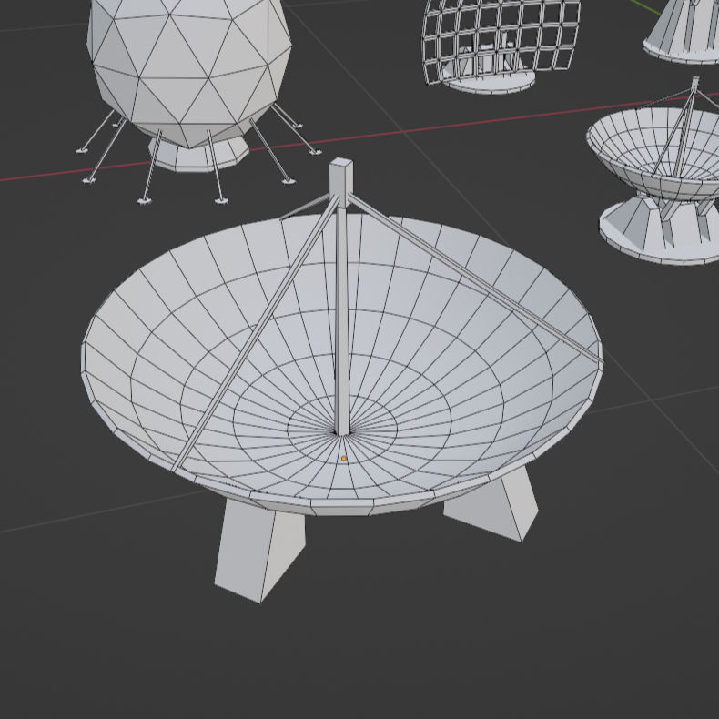 3D model Lowpoly Antenna Greeble KitBash VR / AR / low-poly | CGTrader