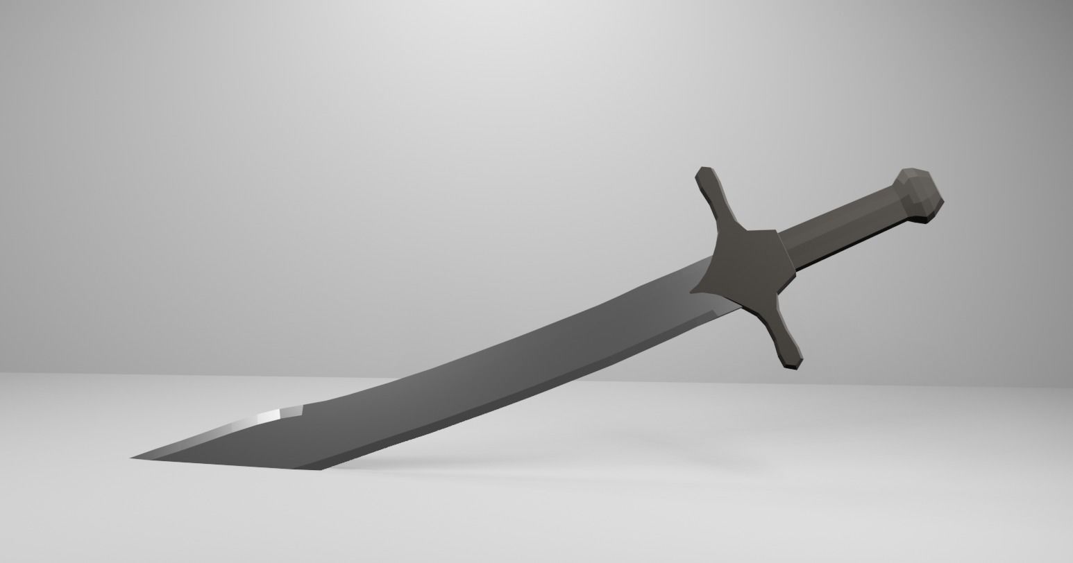 machete sword 3D model | CGTrader