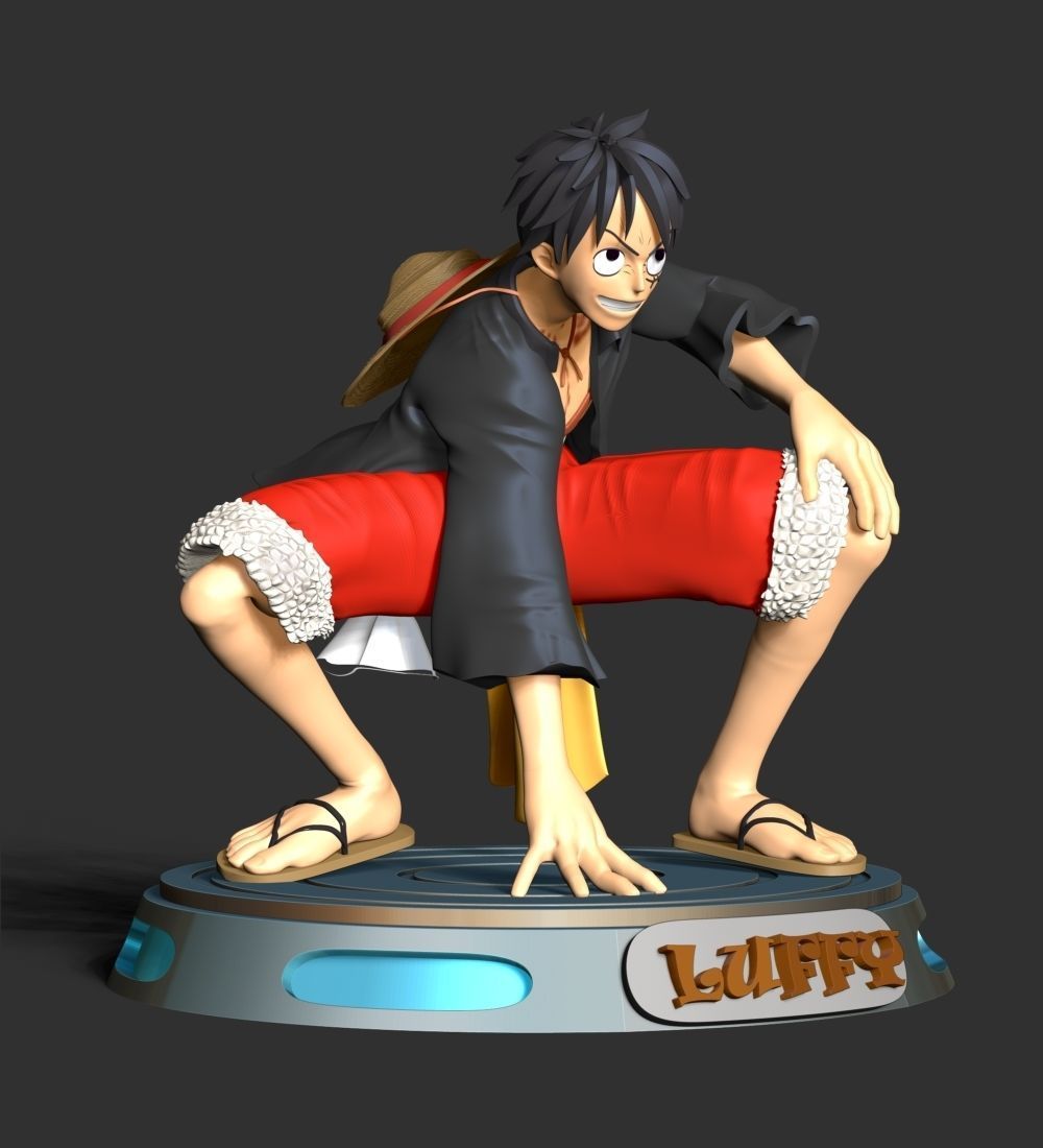 Monkey D Luffy - One Piece 3D model 3D printable | CGTrader