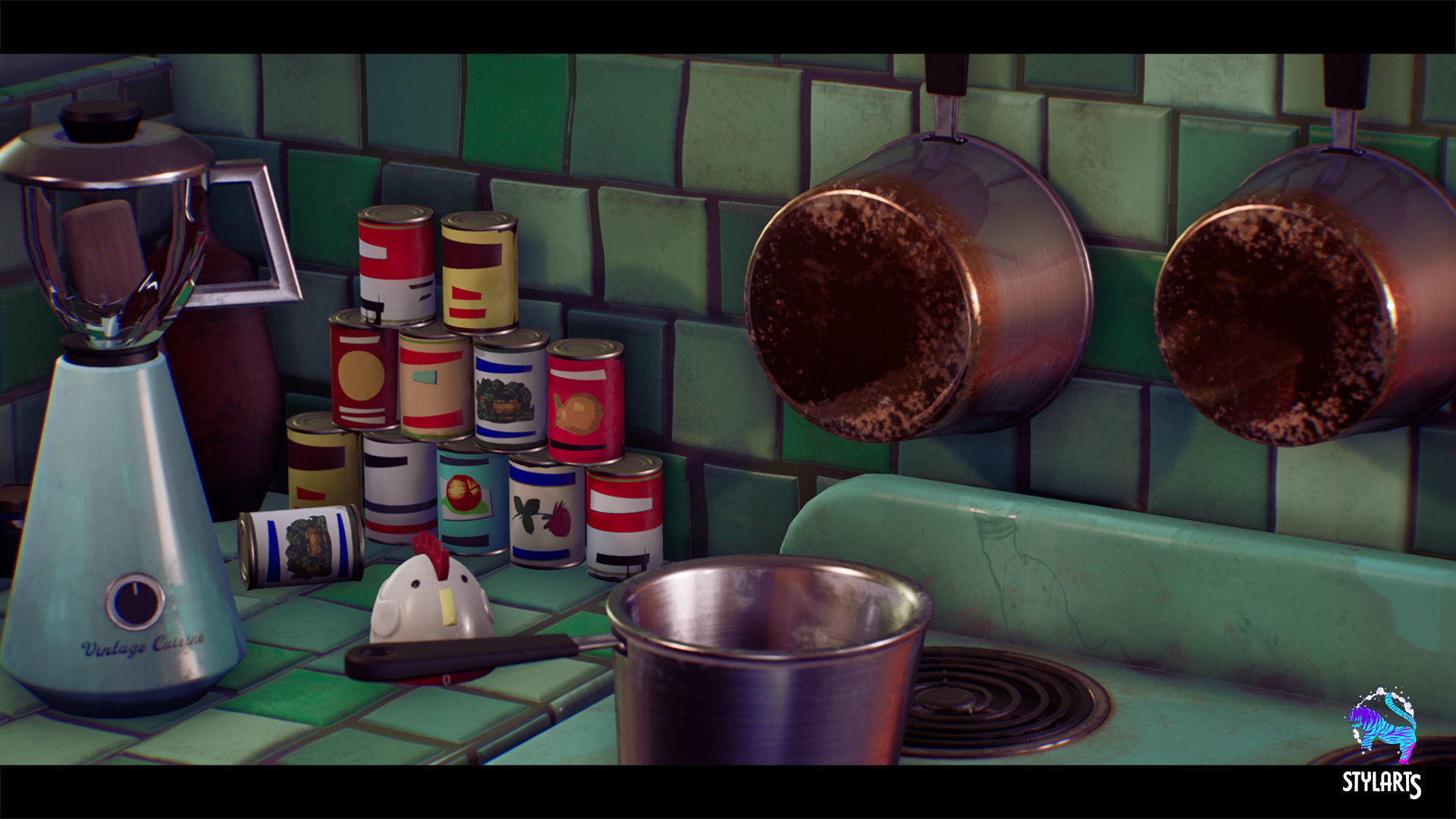 Stylized House Interior free VR / AR / low-poly 3D model | CGTrader