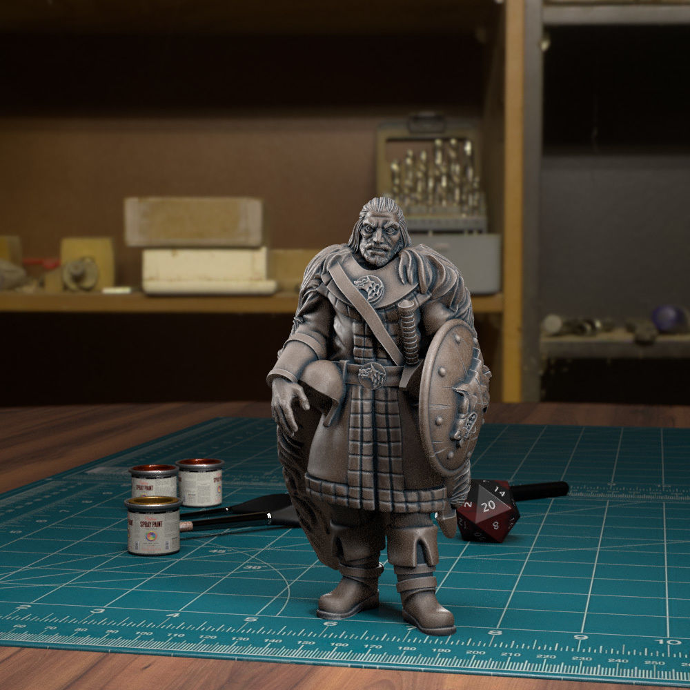 Northern Guard Commander - Pre-Supported 3D model 3D printable | CGTrader