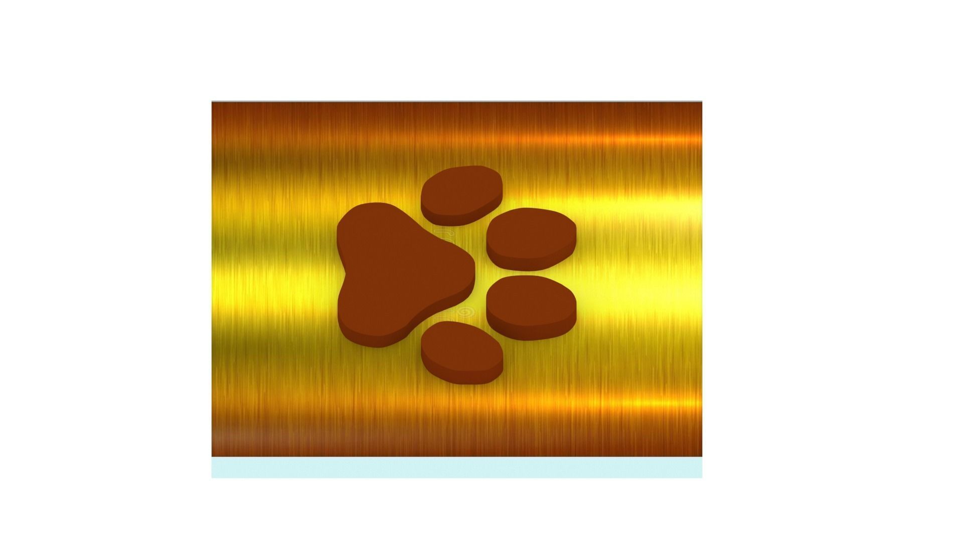 3D model Dog Paw Golden VR / AR / low-poly | CGTrader