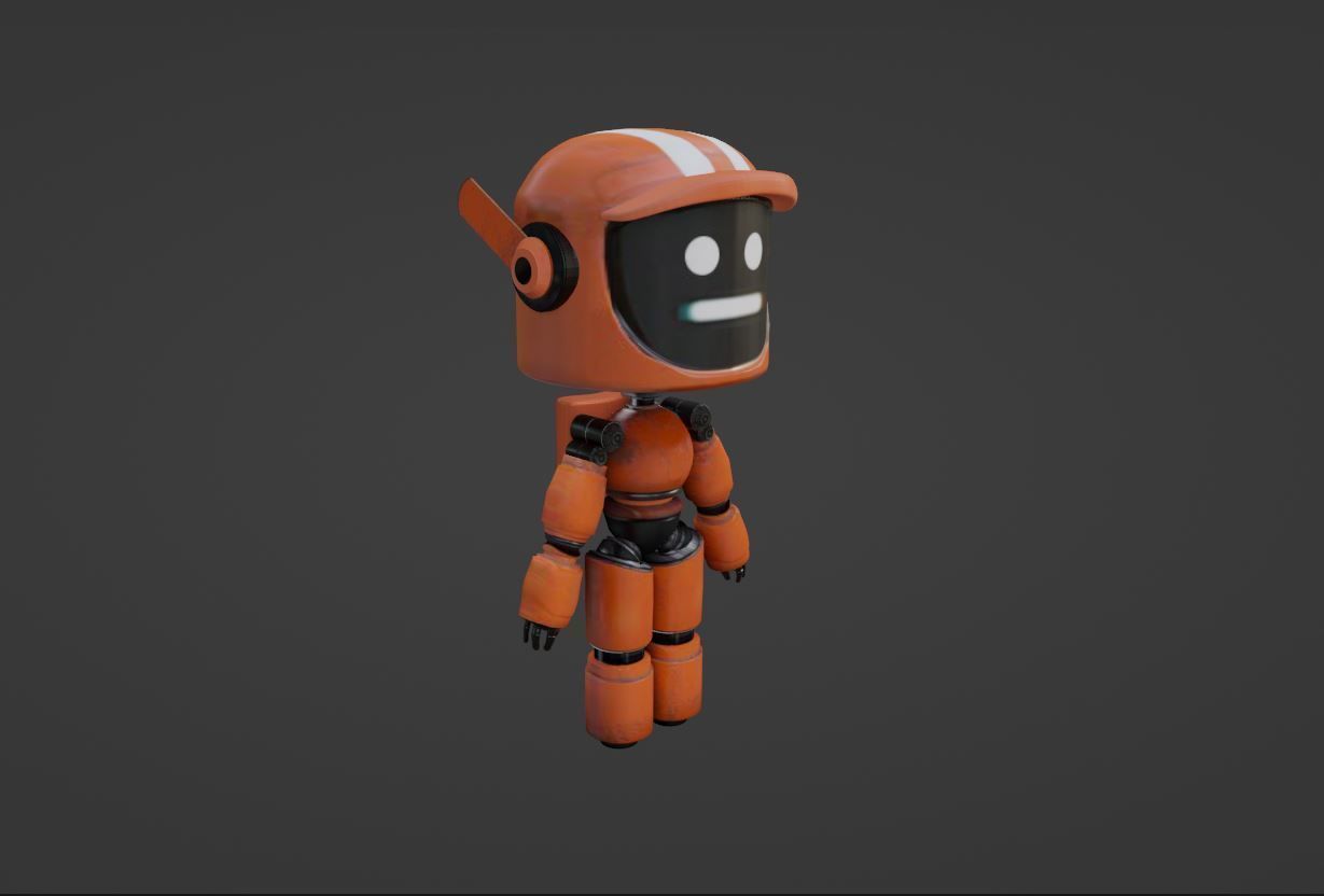 3D model SCI-FI red robot model from Love death and Robots VR / AR ...
