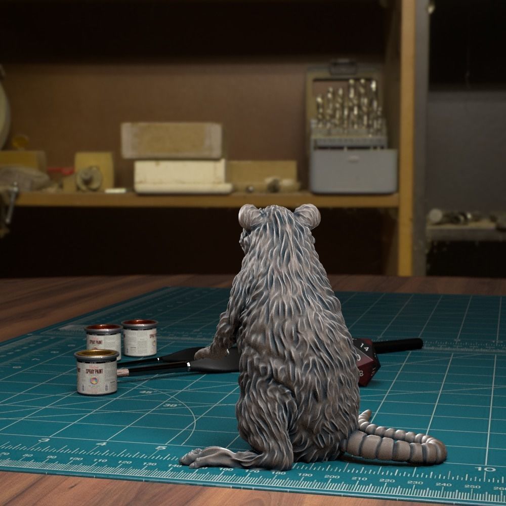 Giant Rat 06 - Pre-Supported 3D model 3D printable | CGTrader