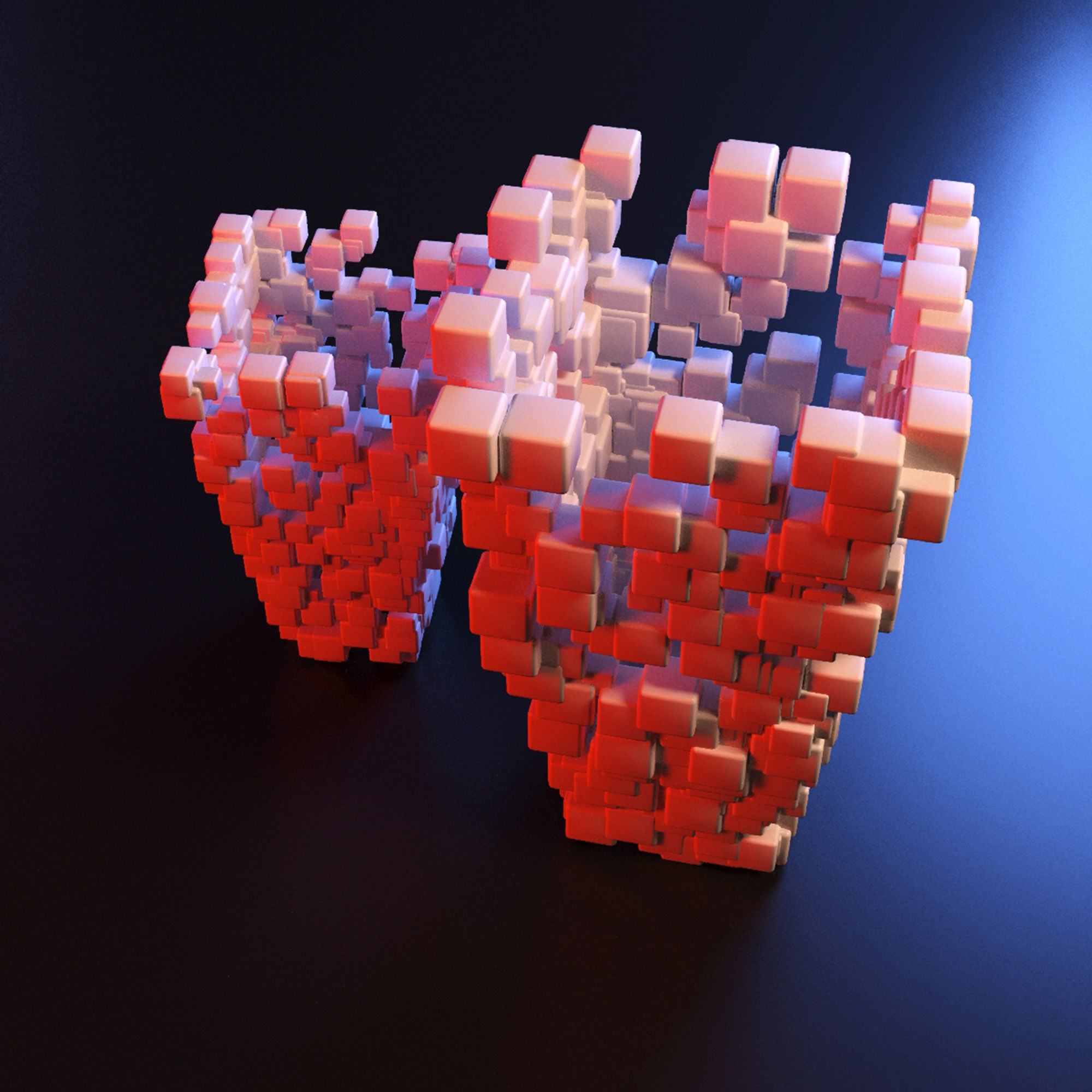 Vase minecraft cubic set 3D model 3D printable | CGTrader
