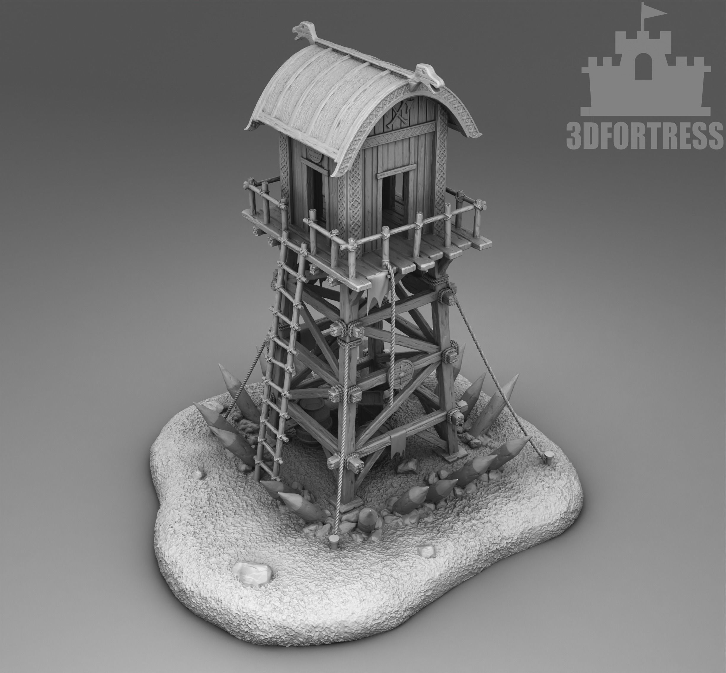 Medieval Towers 3D model 3D printable | CGTrader