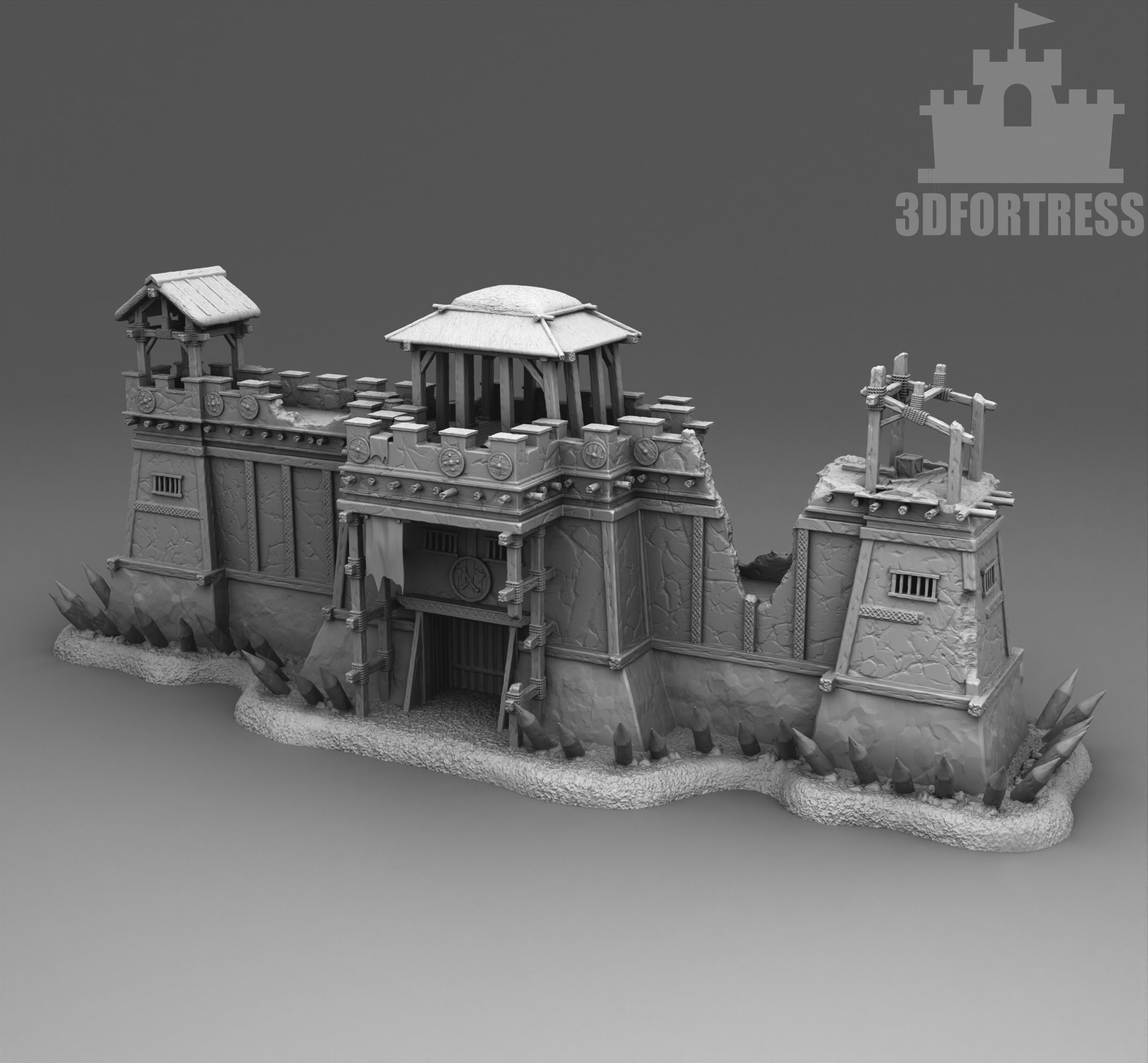 Medieval Towers 3D model 3D printable | CGTrader