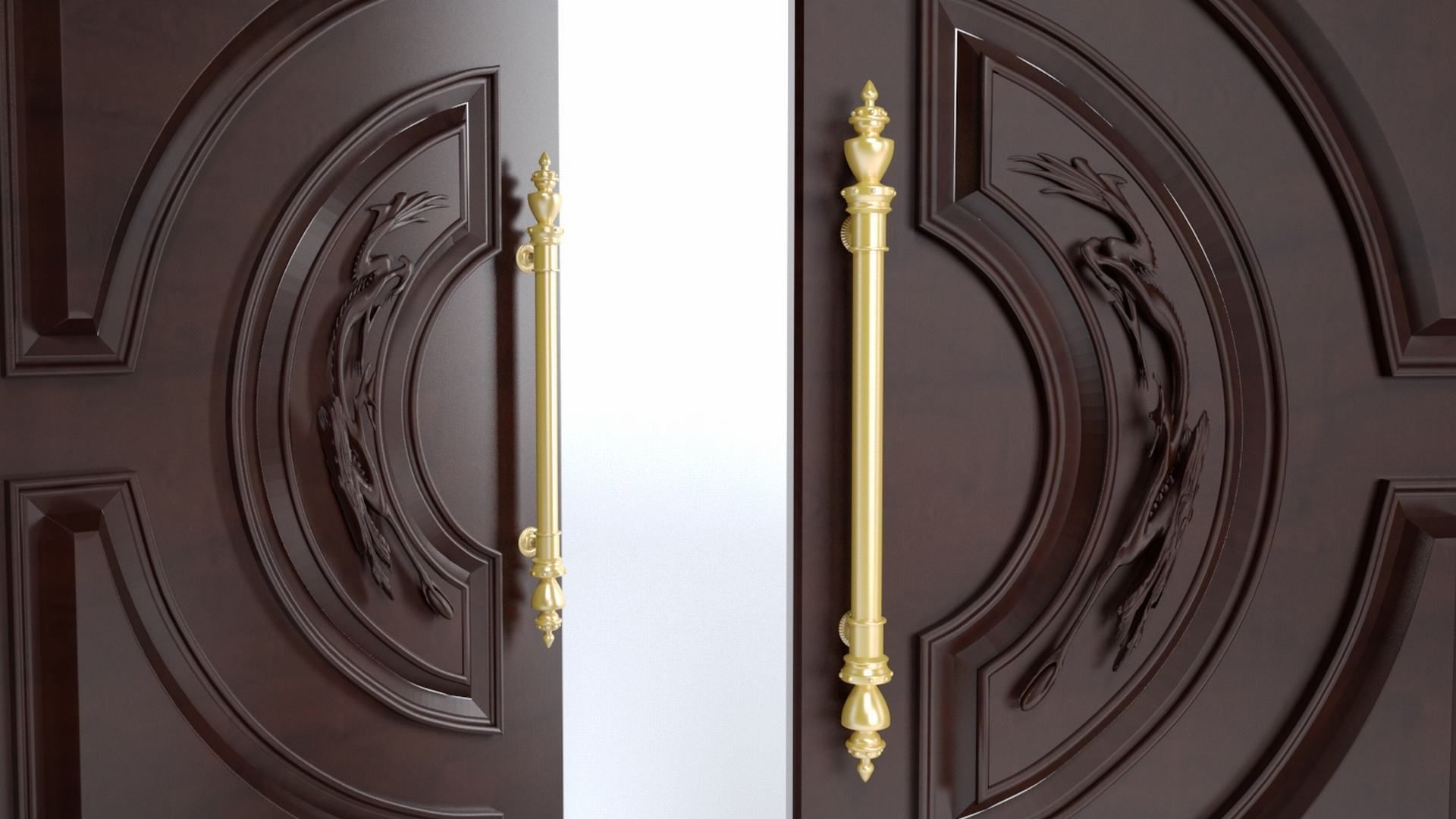 Double door 01 3D model | CGTrader