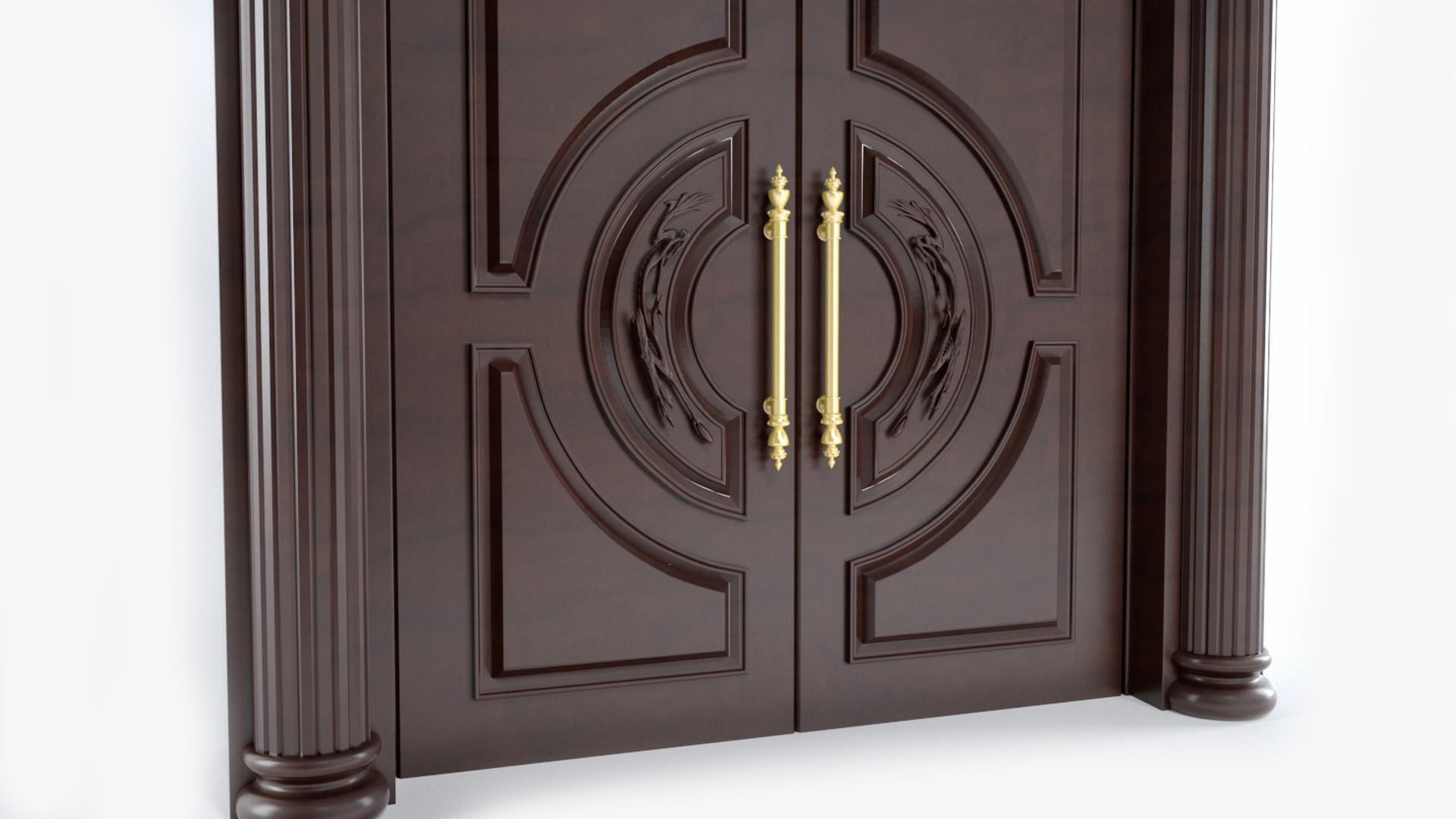 Double door 01 3D model | CGTrader