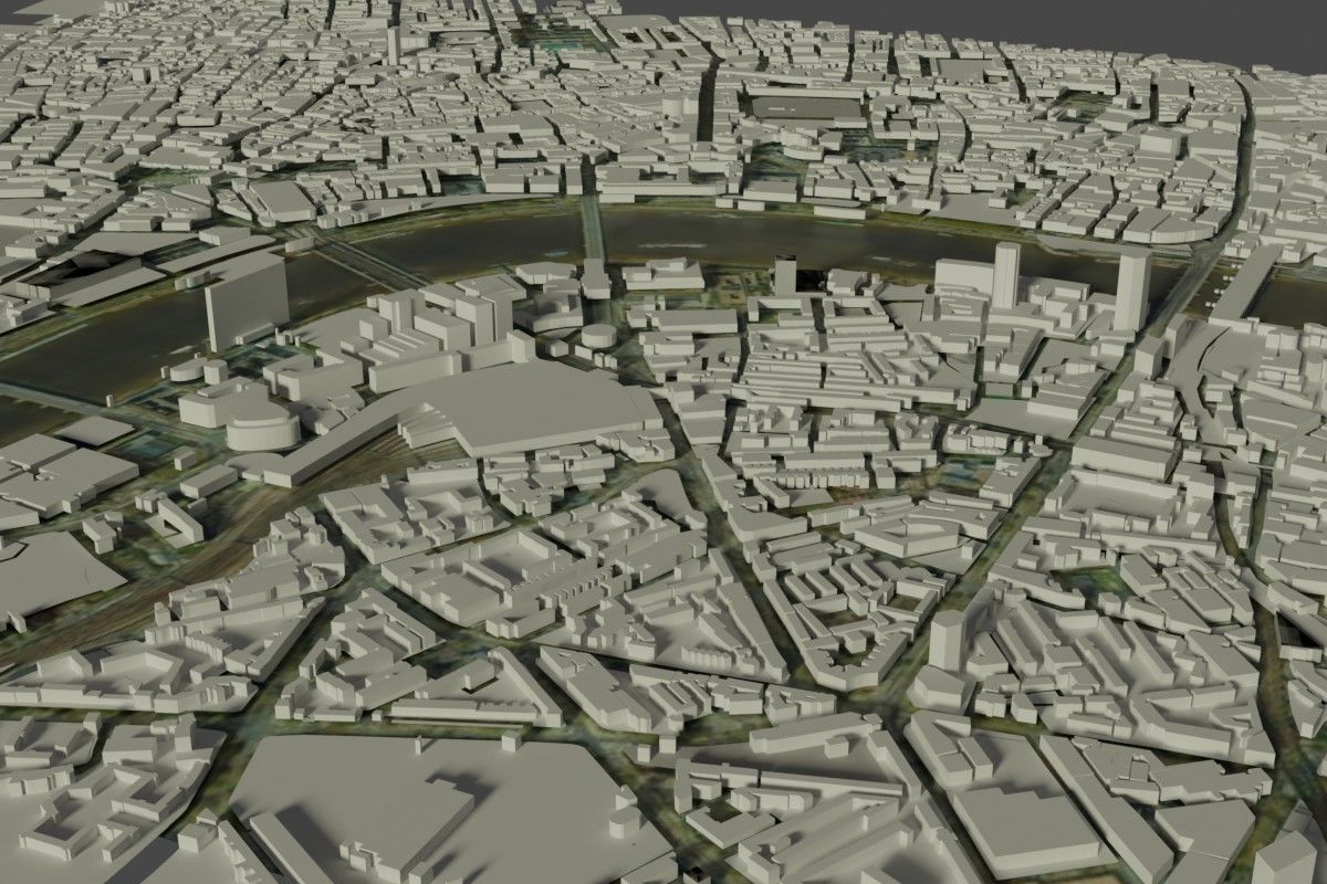 Mass buildings - London map 3D model | CGTrader
