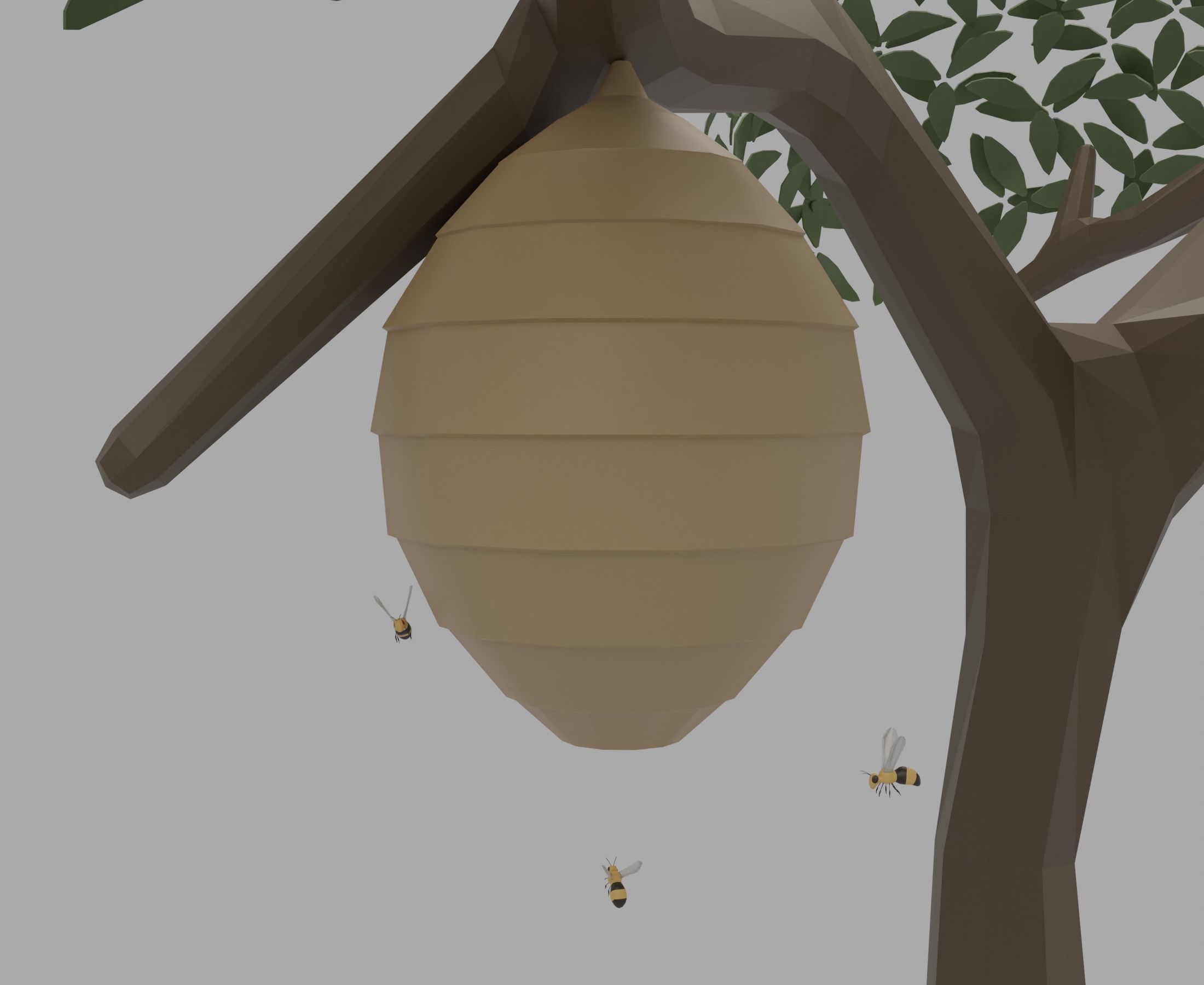 3D model Beehive bee hive VR / AR / low-poly | CGTrader