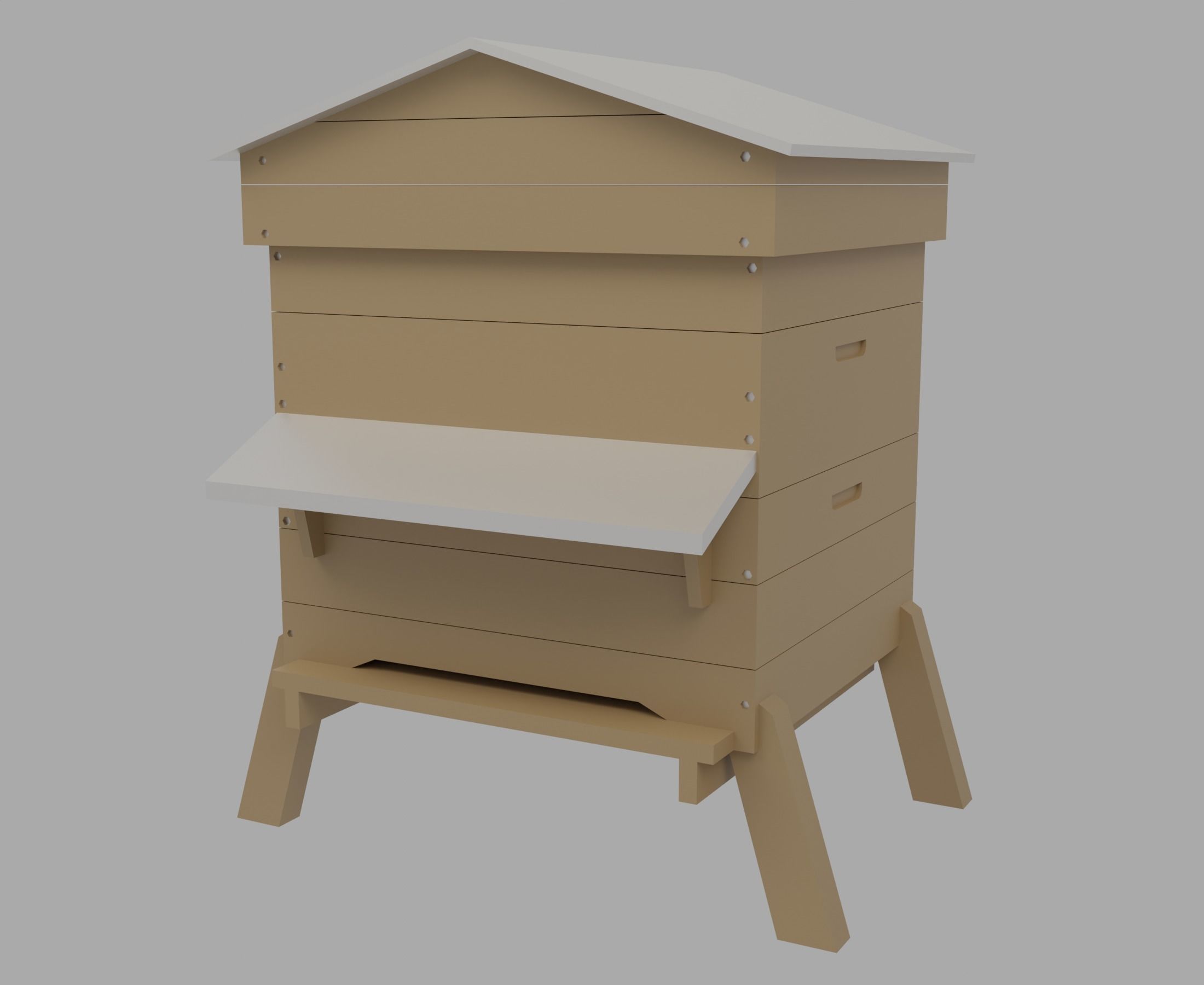 3D model Beehive bee hive VR / AR / low-poly | CGTrader